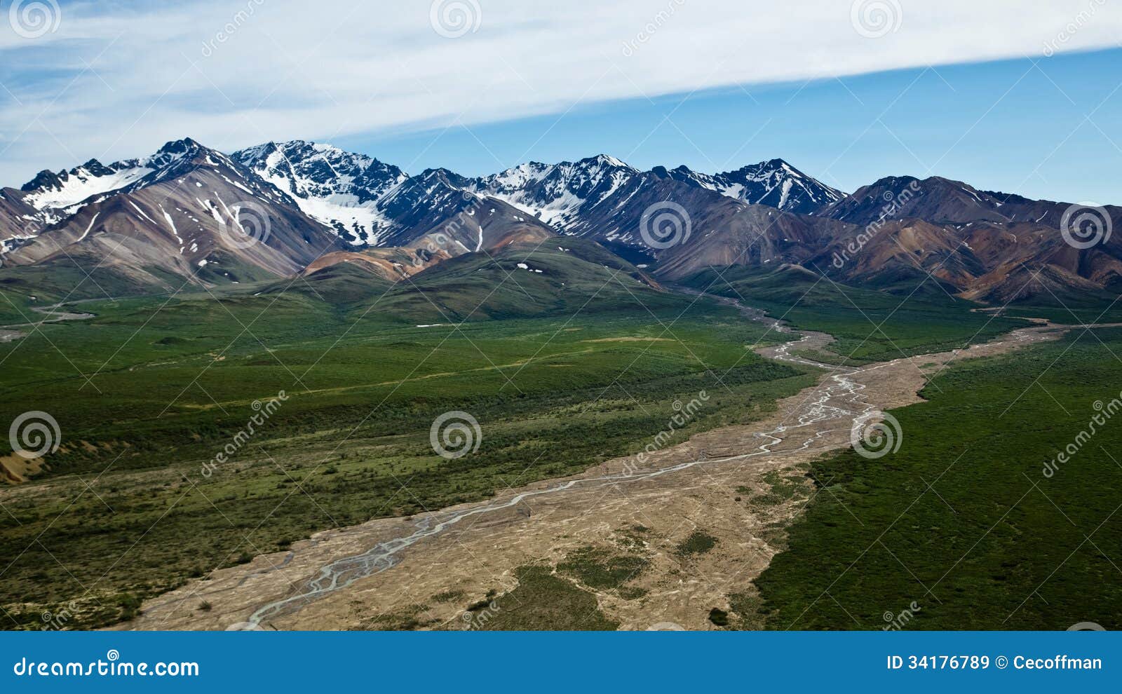 Denali s Polychrome Pass stock image. Image of alaska - 34176789