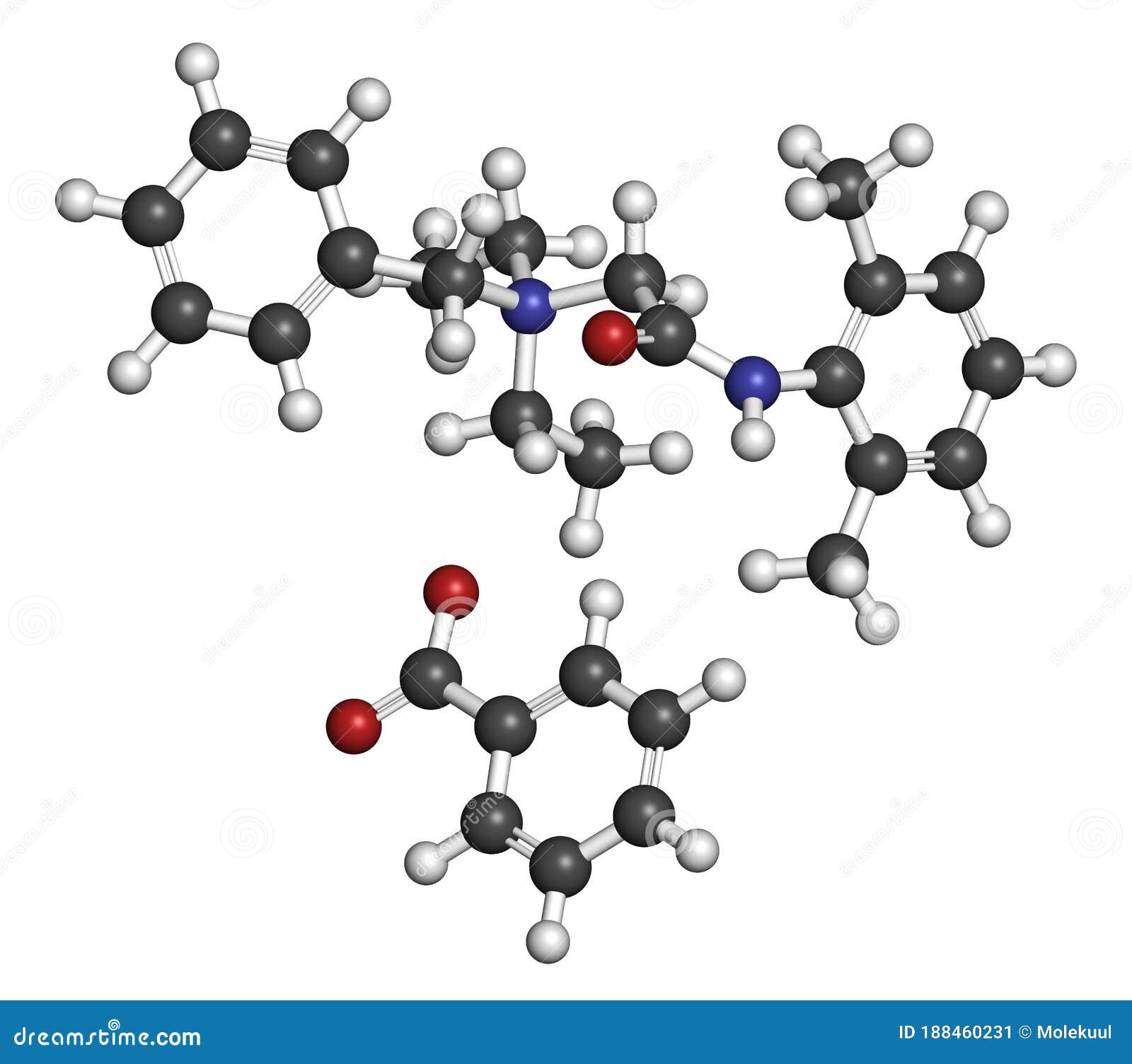 Denatonium Benzoate Bittering Agent. 3D Rendering Stock Illustration ...