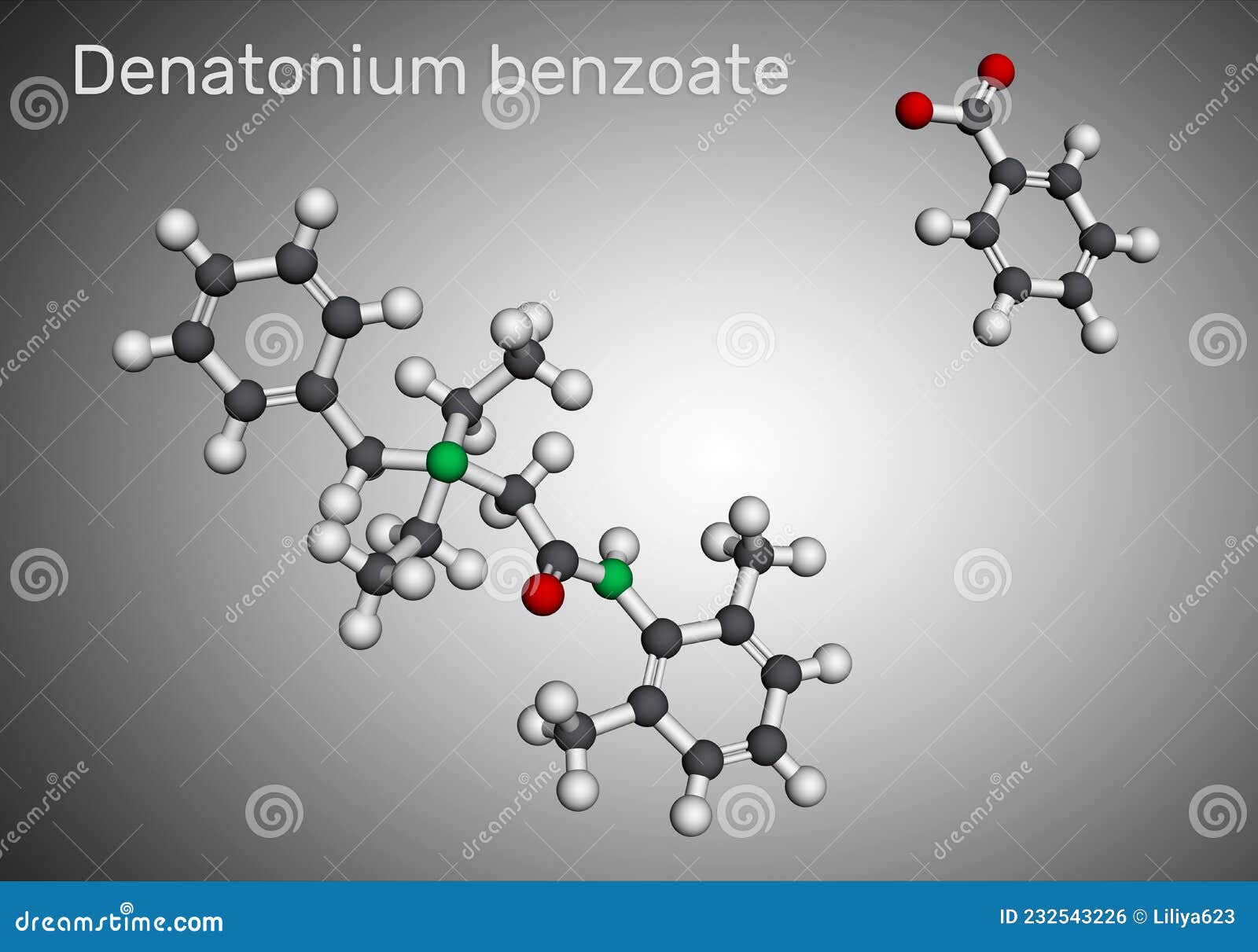 Denatonium Benzoate Molecule. it Has the Most Bitter Taste of Any ...