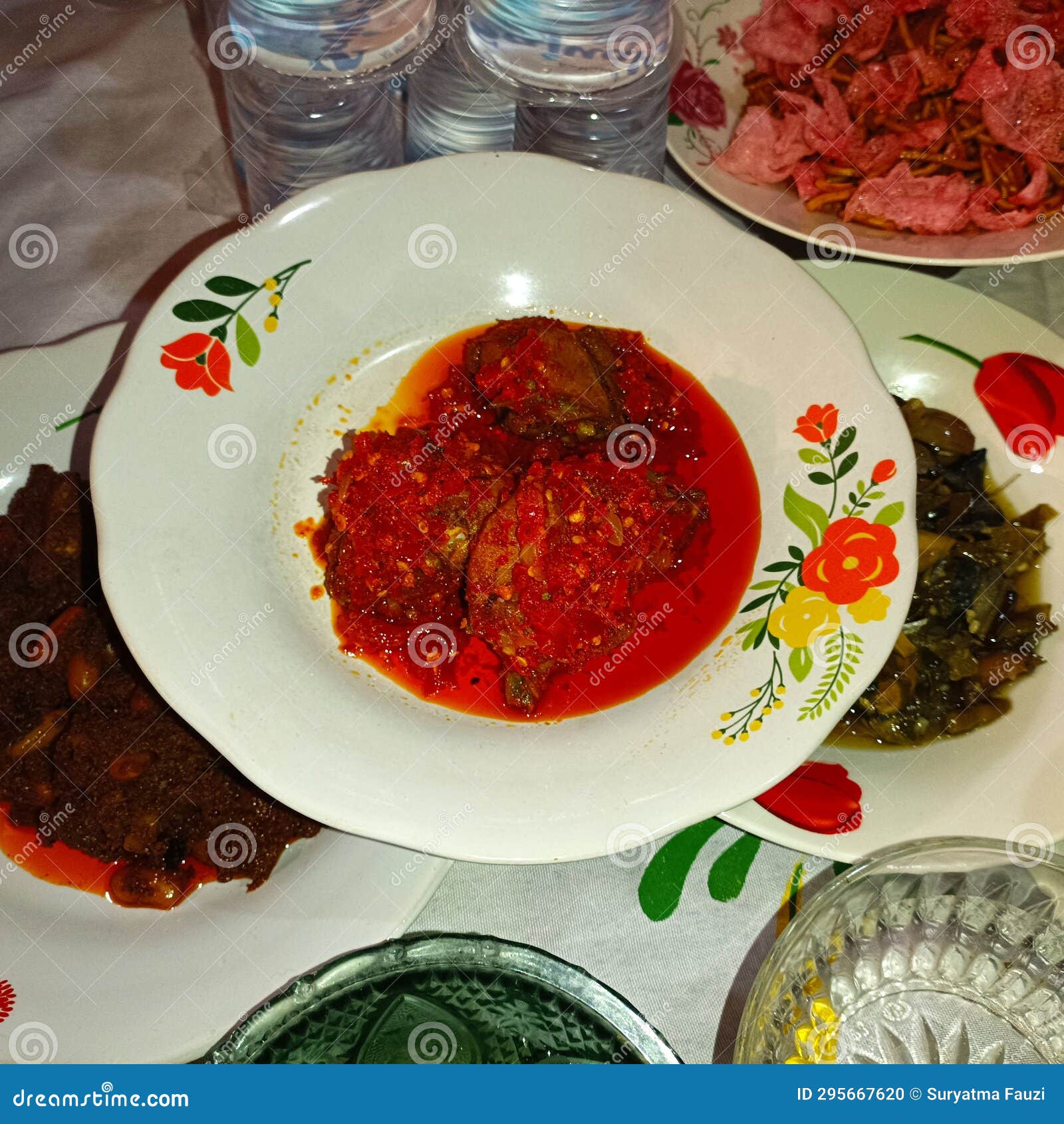 Dendeng balado stock photo. Image of curry, cuisine - 295667620