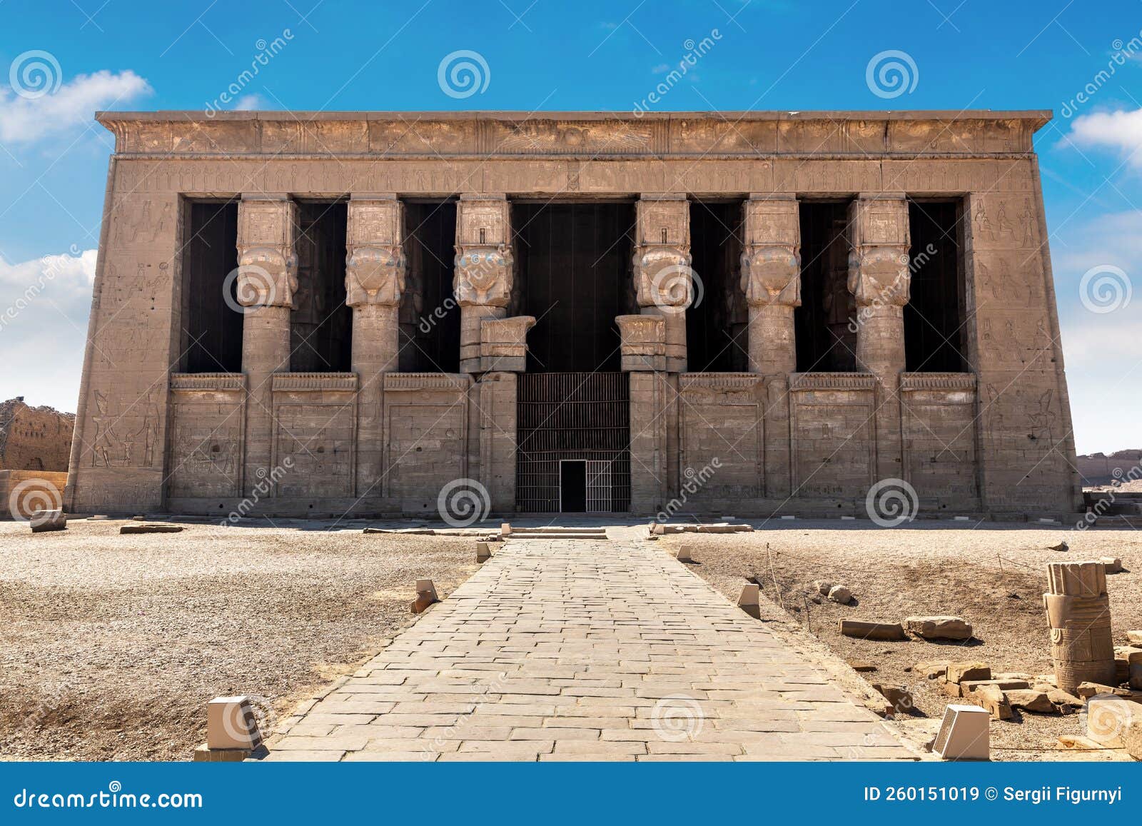 Dendera Temple in Luxor, Egypt Stock Image - Image of archaeology ...