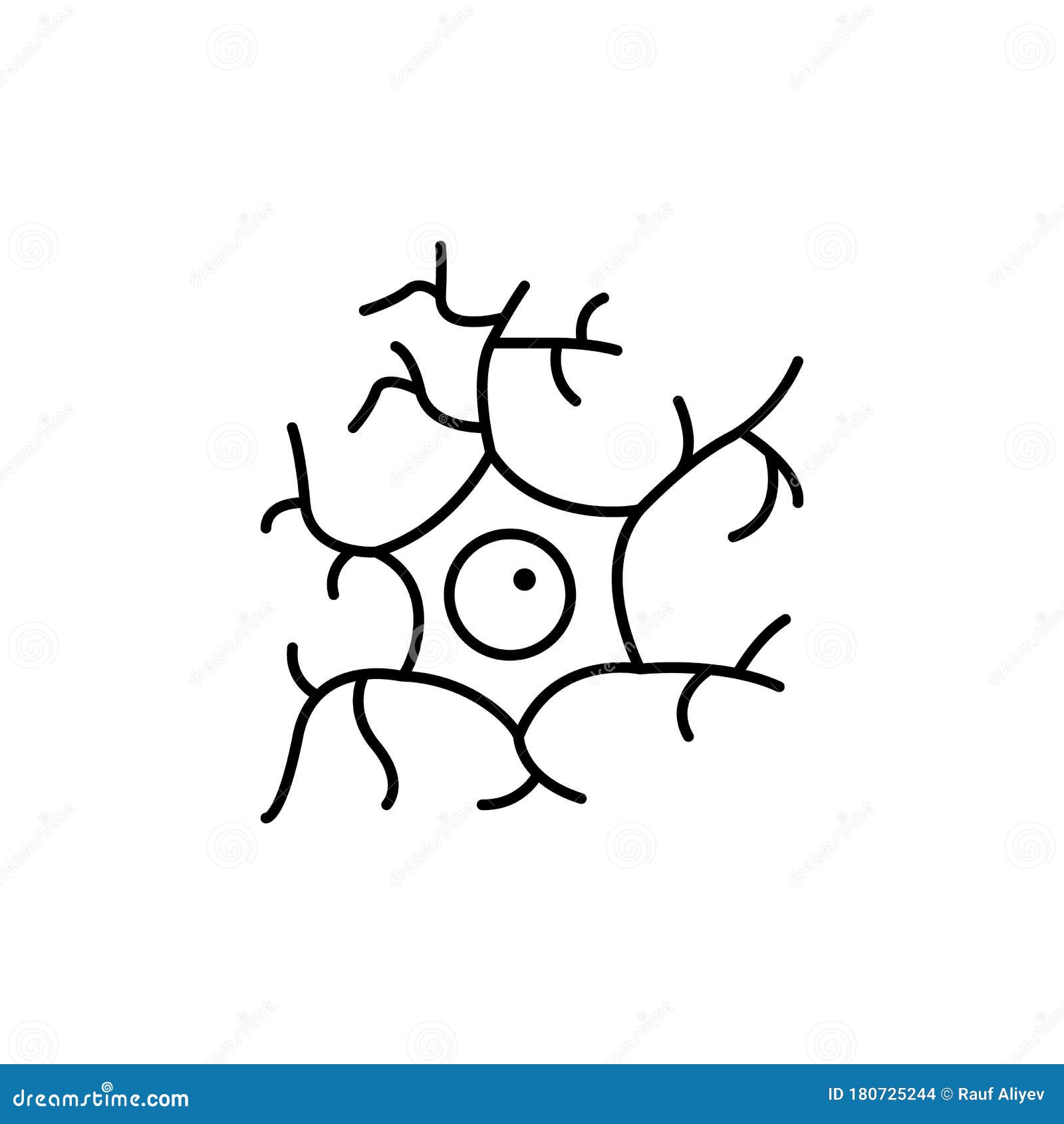 Dendrites, Nerve, Cell Icon. Simple Line, Outline Vector Elements of ...