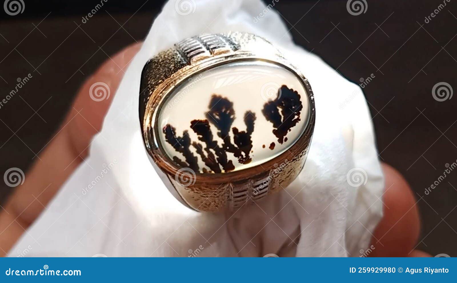 Dendritic Agate Stone stock photo. Image of baking, hand - 259929980