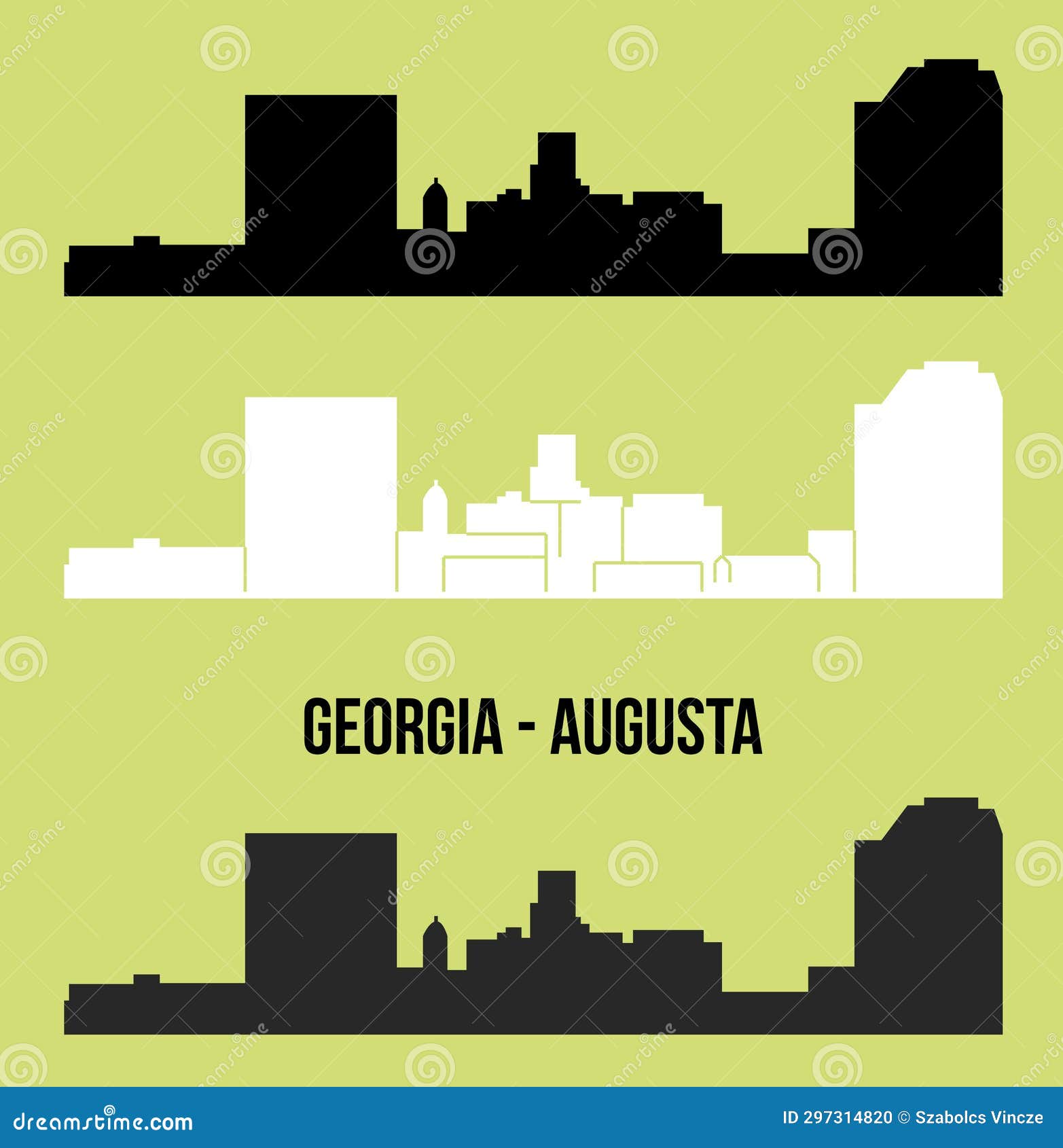 Augusta, Georgia stock vector. Illustration of design - 297314820