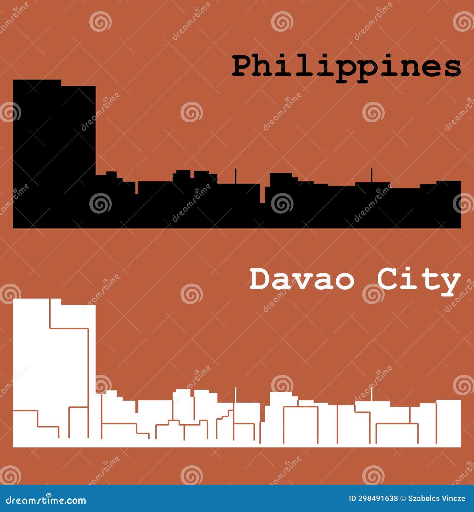 Davao City Republic Of The Philippines, Davao Region Map Vector ...