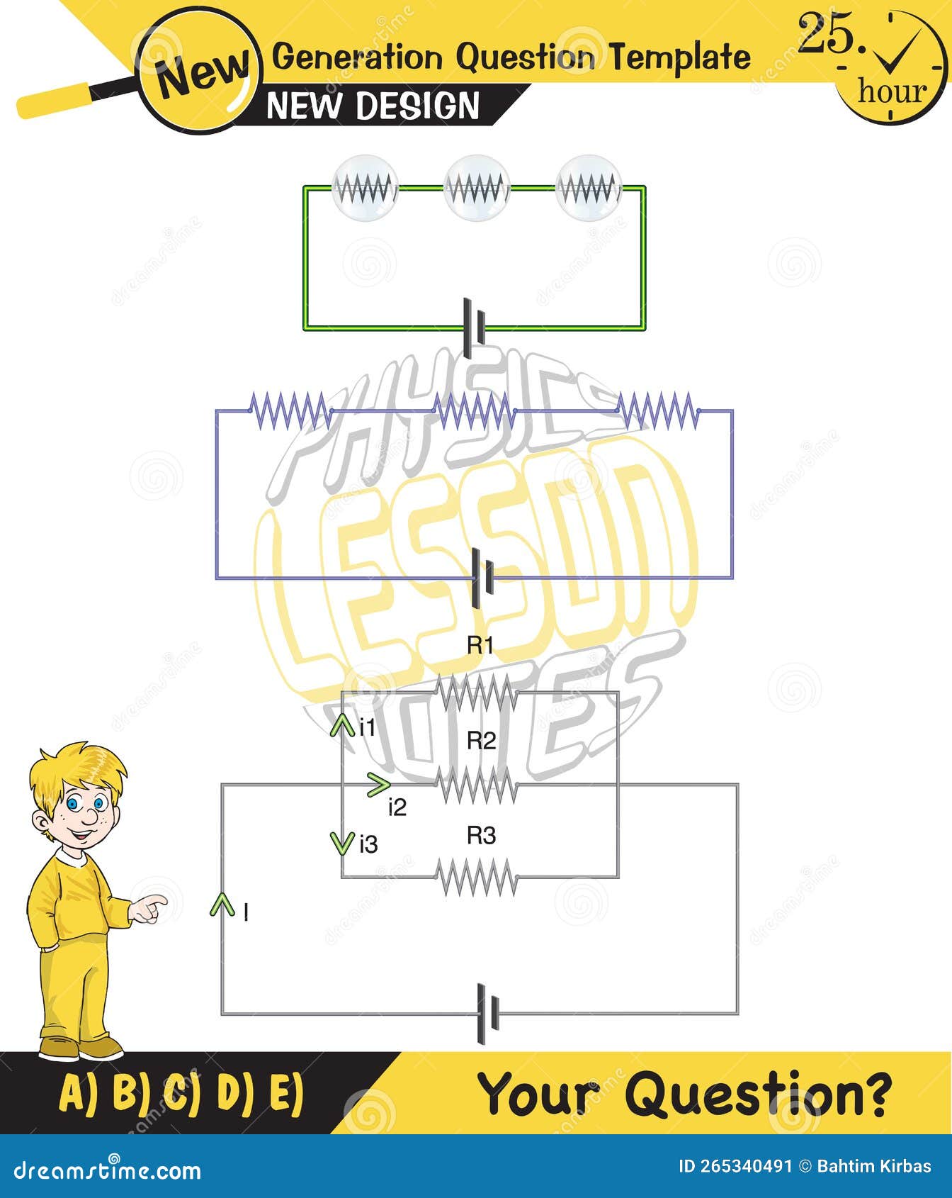 Physics, Basic Electric Circuits, Next Generation Question Template ...