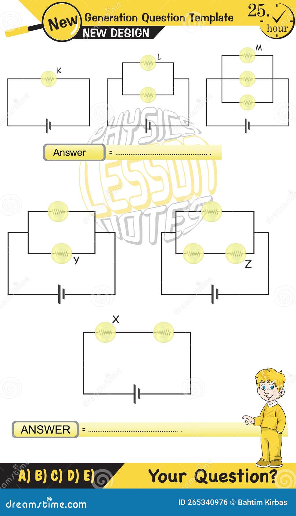 Physics, Basic Electric Circuits, Next Generation Question Template ...