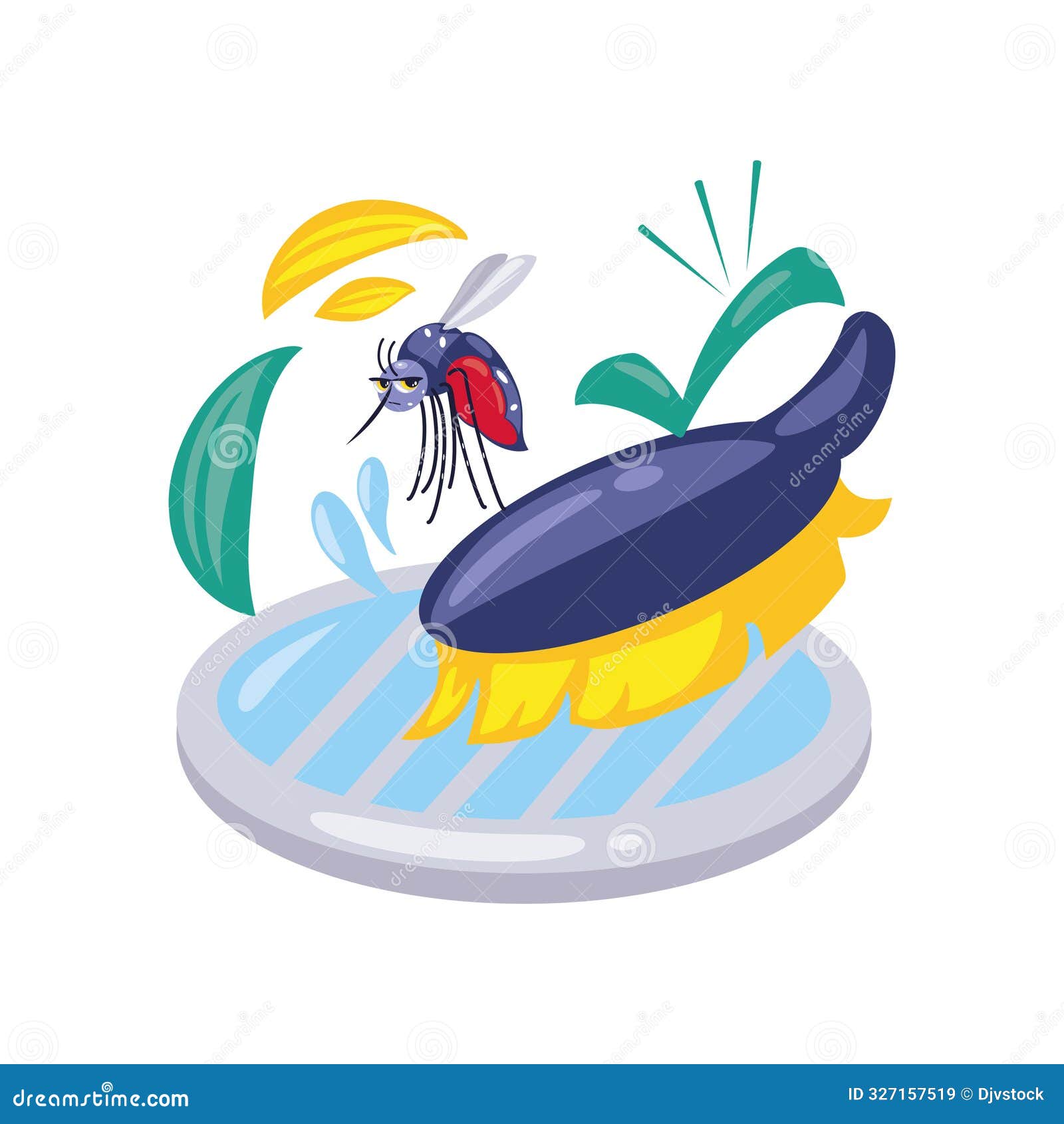 Dengue Prevention And Control Cartoon Vector | CartoonDealer.com #327157519