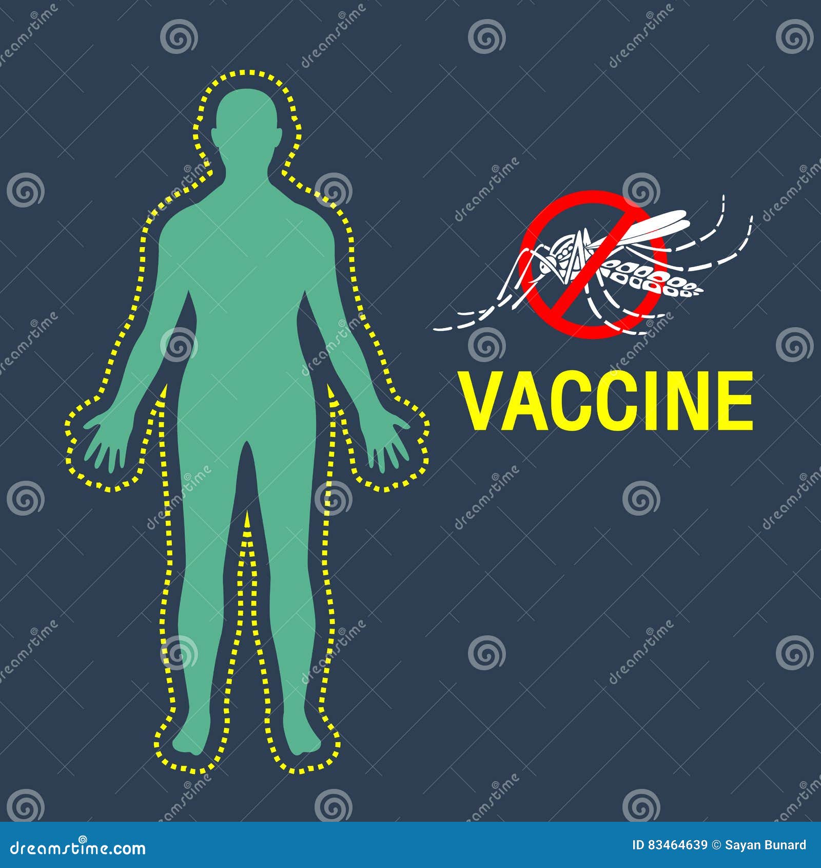 Dengue Vaccine Vector Logo Icon Stock Vector - Illustration of disease ...