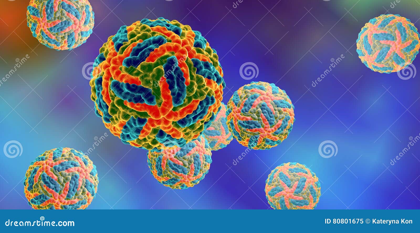 Dengue Virus Which Causes Yellow Fever Stock Illustration ...