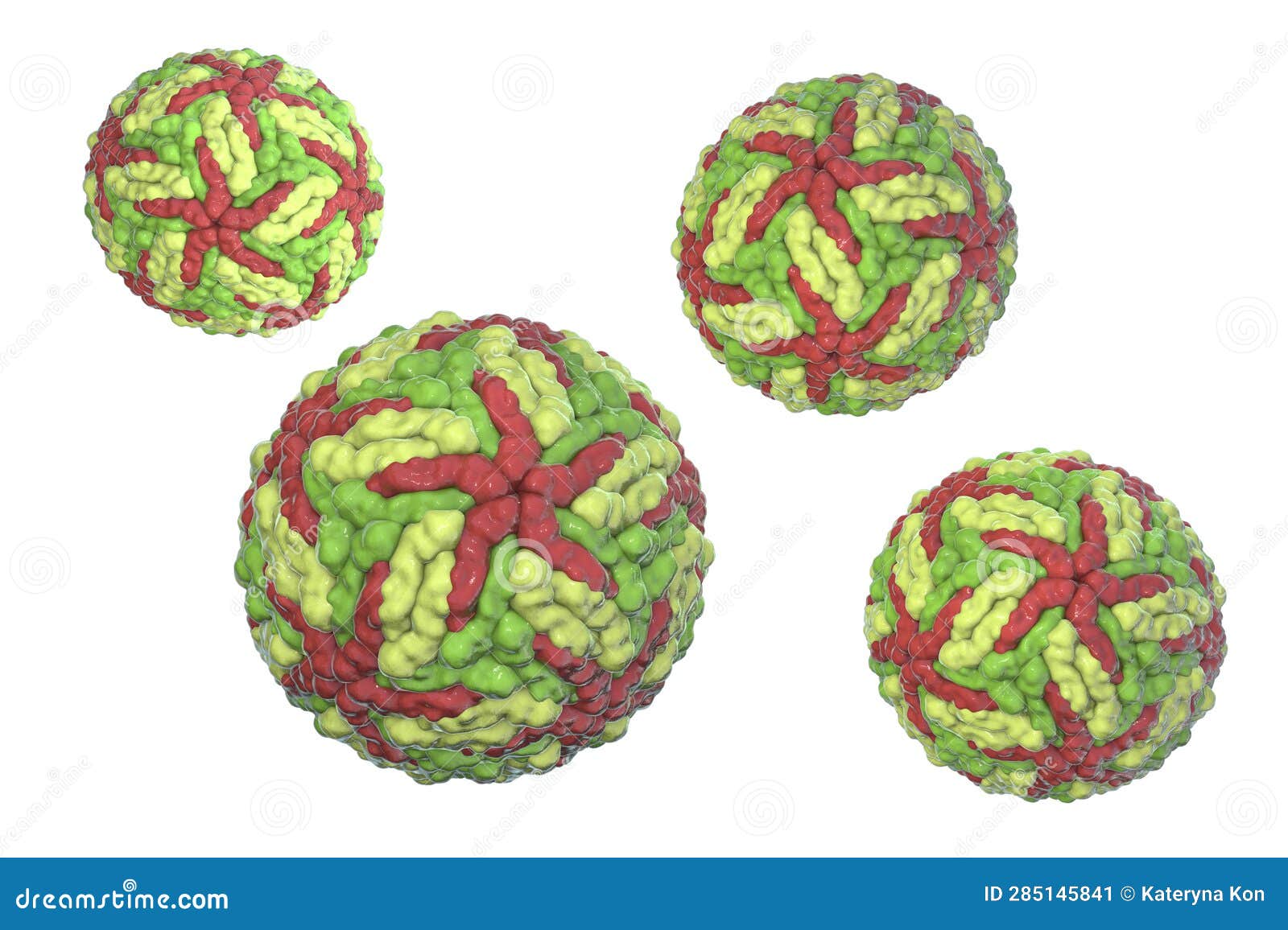 Dengue Viruses, 3D Illustration Stock Illustration - Illustration of ...