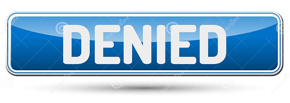 DENIED - Abstract Beautiful Button with Text. Stock Vector ...