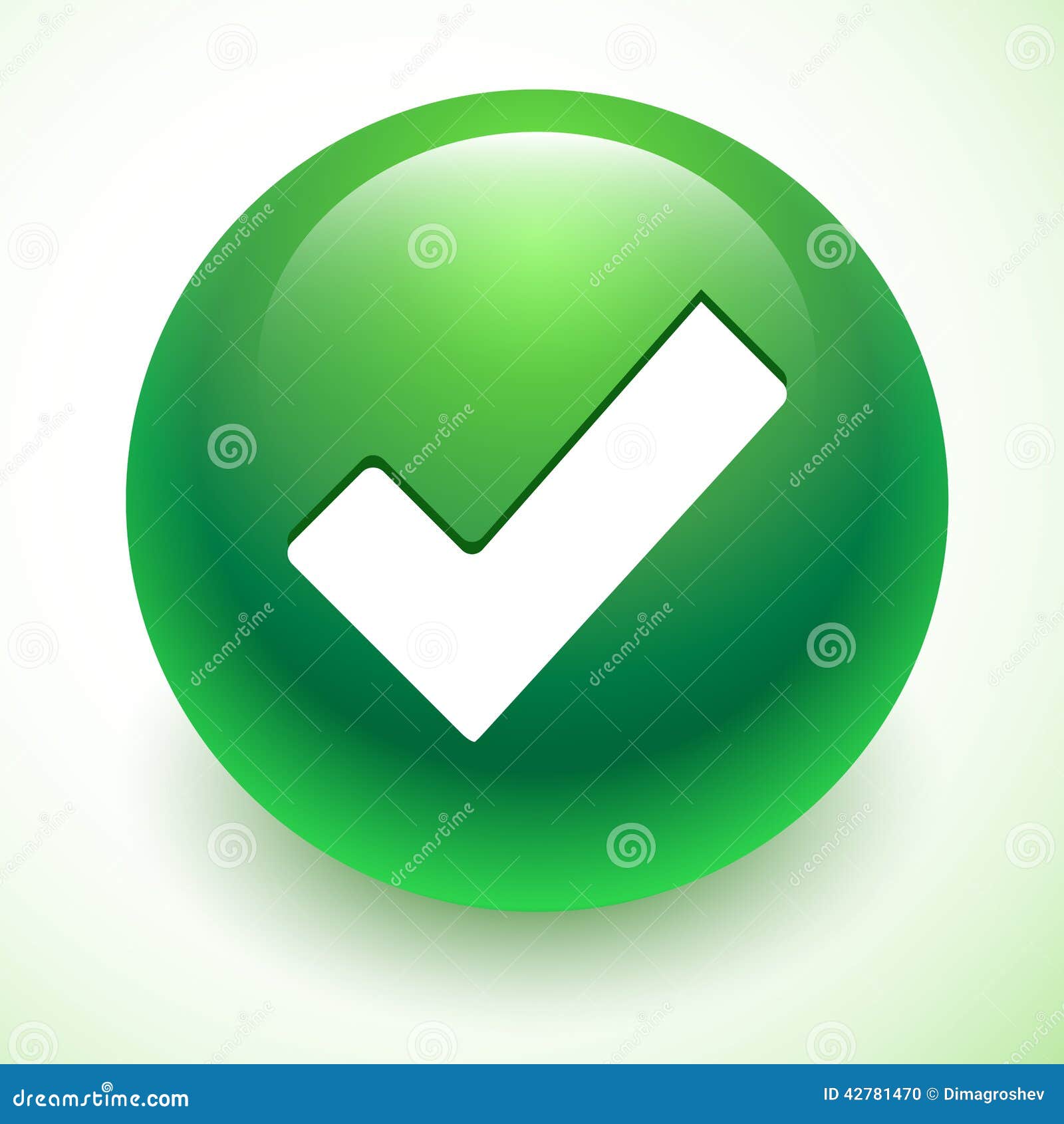 Denied red symbol stock illustration. Illustration of shiny - 42781470