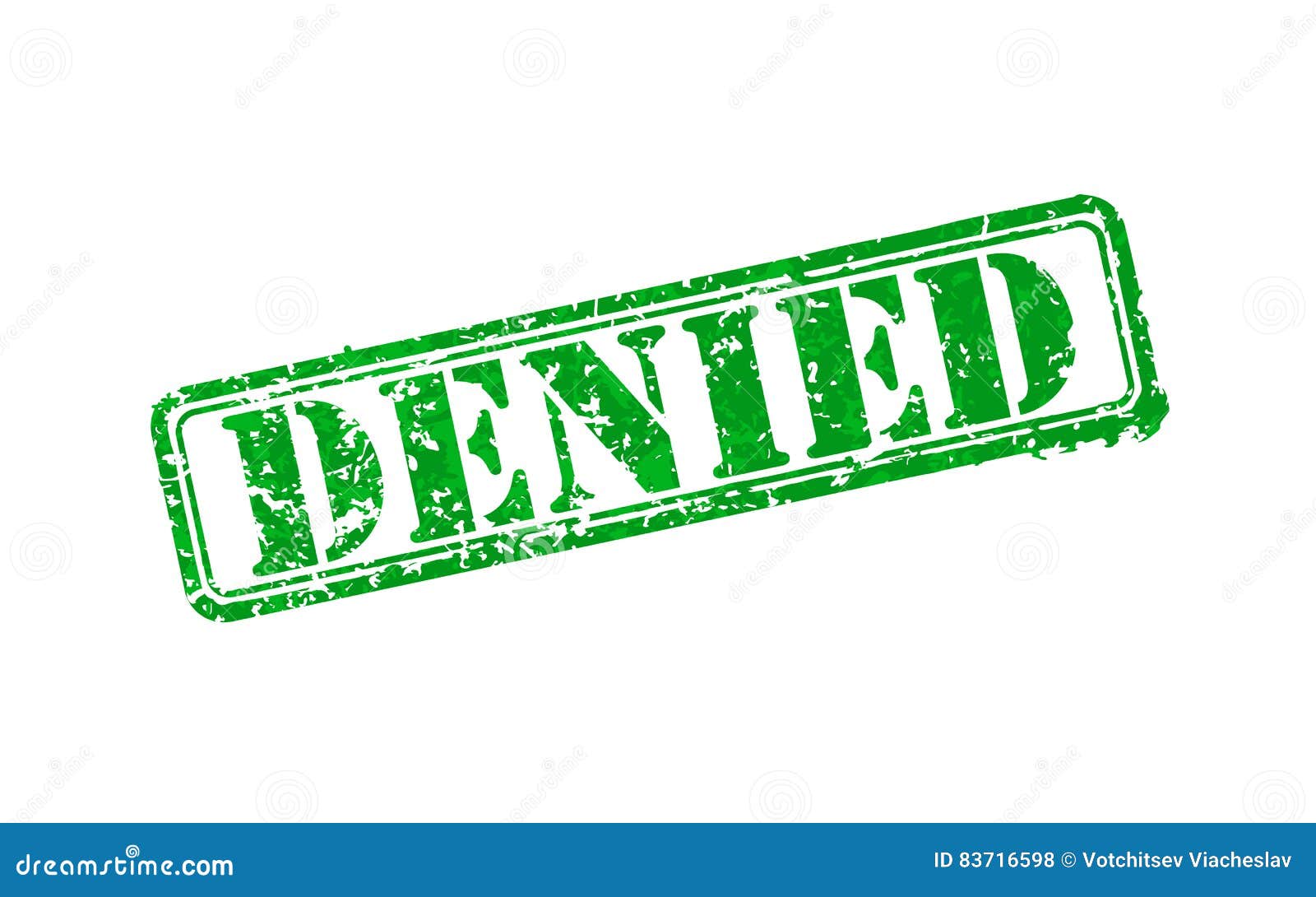Denied rubber stamp stock vector. Illustration of paper - 83716598