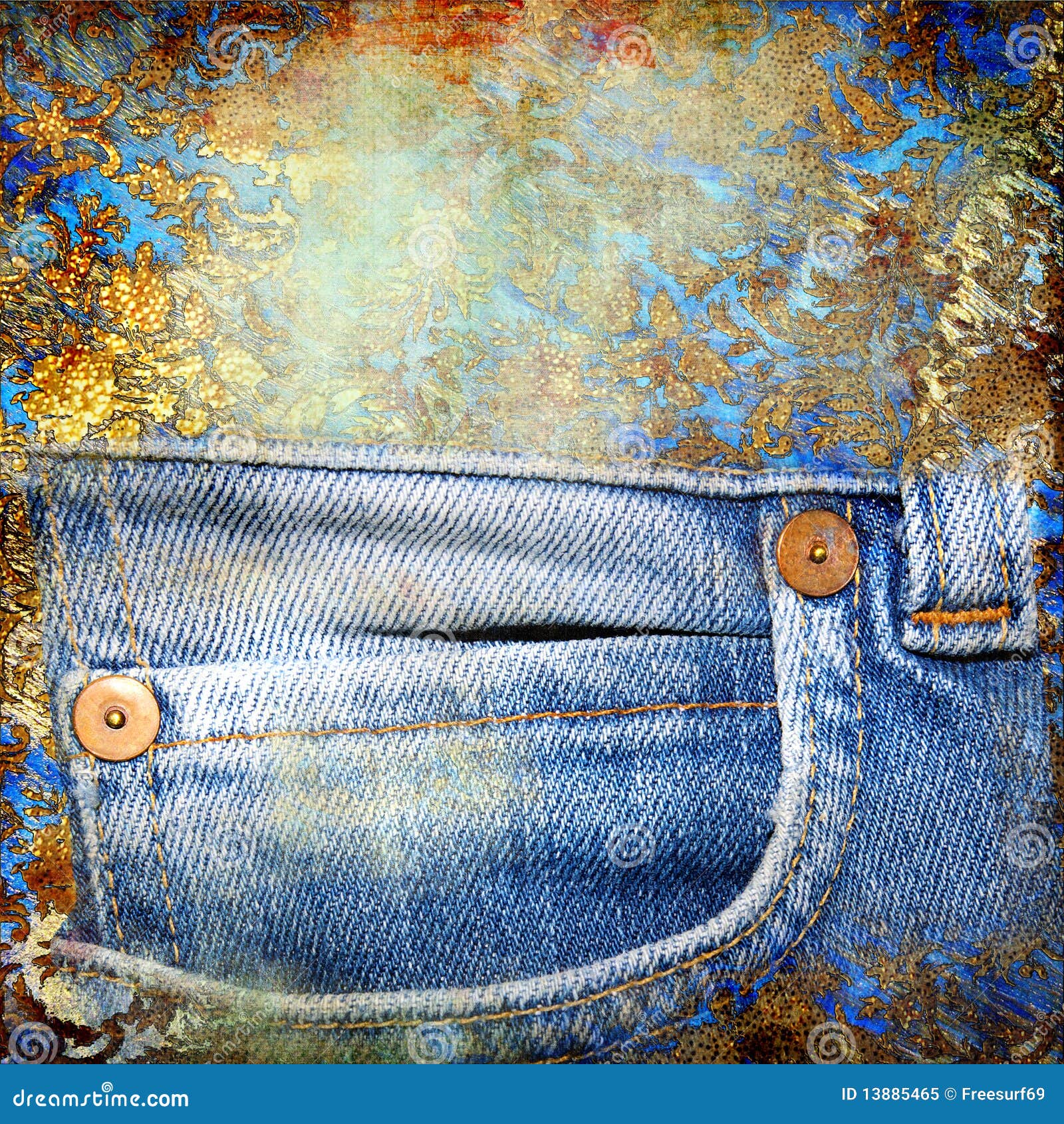 Denim abstraction stock image. Image of blue, aged, grungy - 13885465