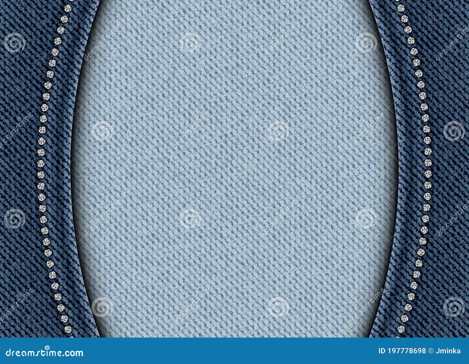 Denim Banner with Arches and Sequins Stock Vector - Illustration of ...