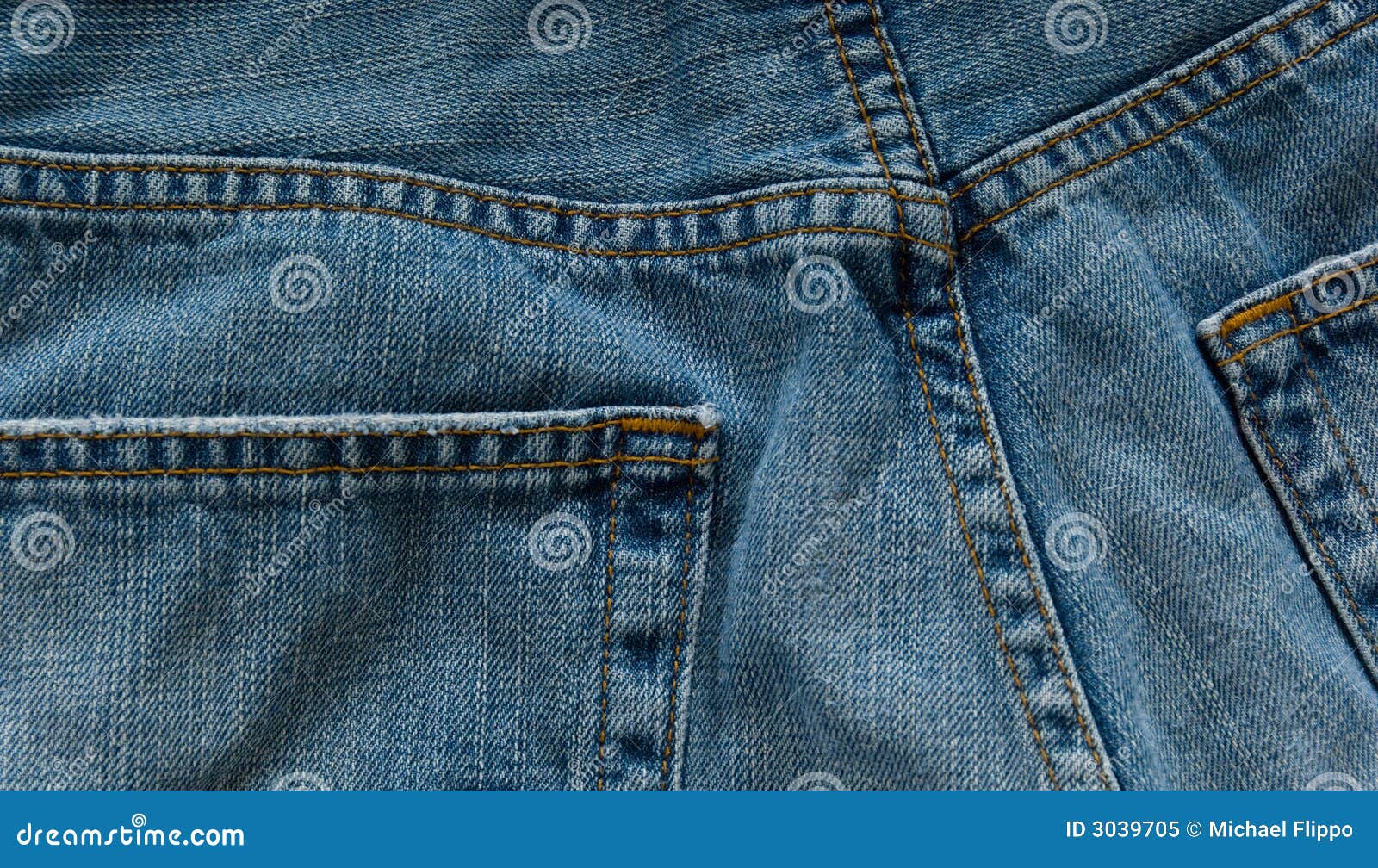 Denim blue jeans stock image. Image of stitching, baggy - 3039705