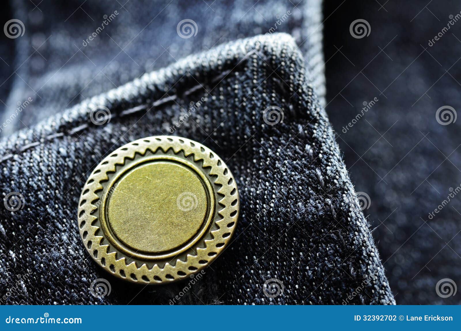 Denim Button stock photo. Image of fabrics, isolated - 32392702