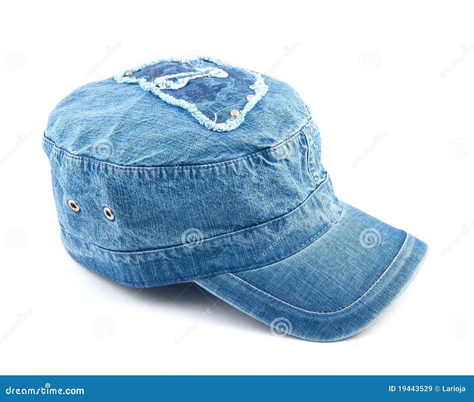 Denim cap stock image. Image of colored, patterned, pattern - 19443529