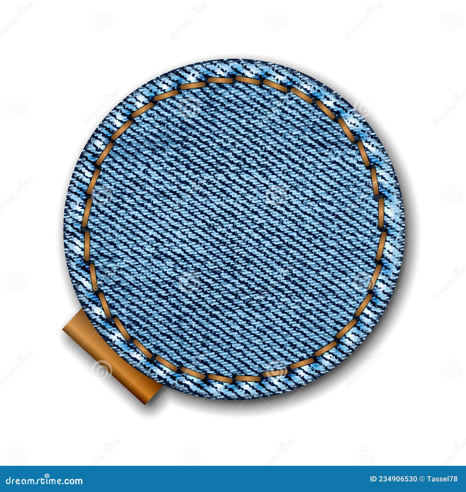 Denim Circle, Heart And Star Shapes With Stitches. Torn Jean Patch With ...