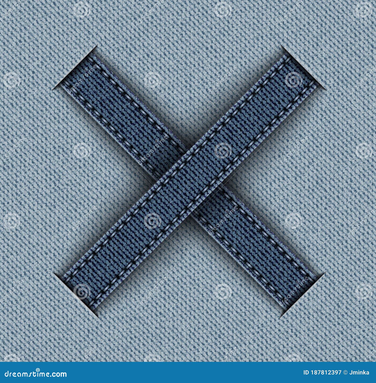 Denim with cross stripes stock vector. Illustration of close - 187812397