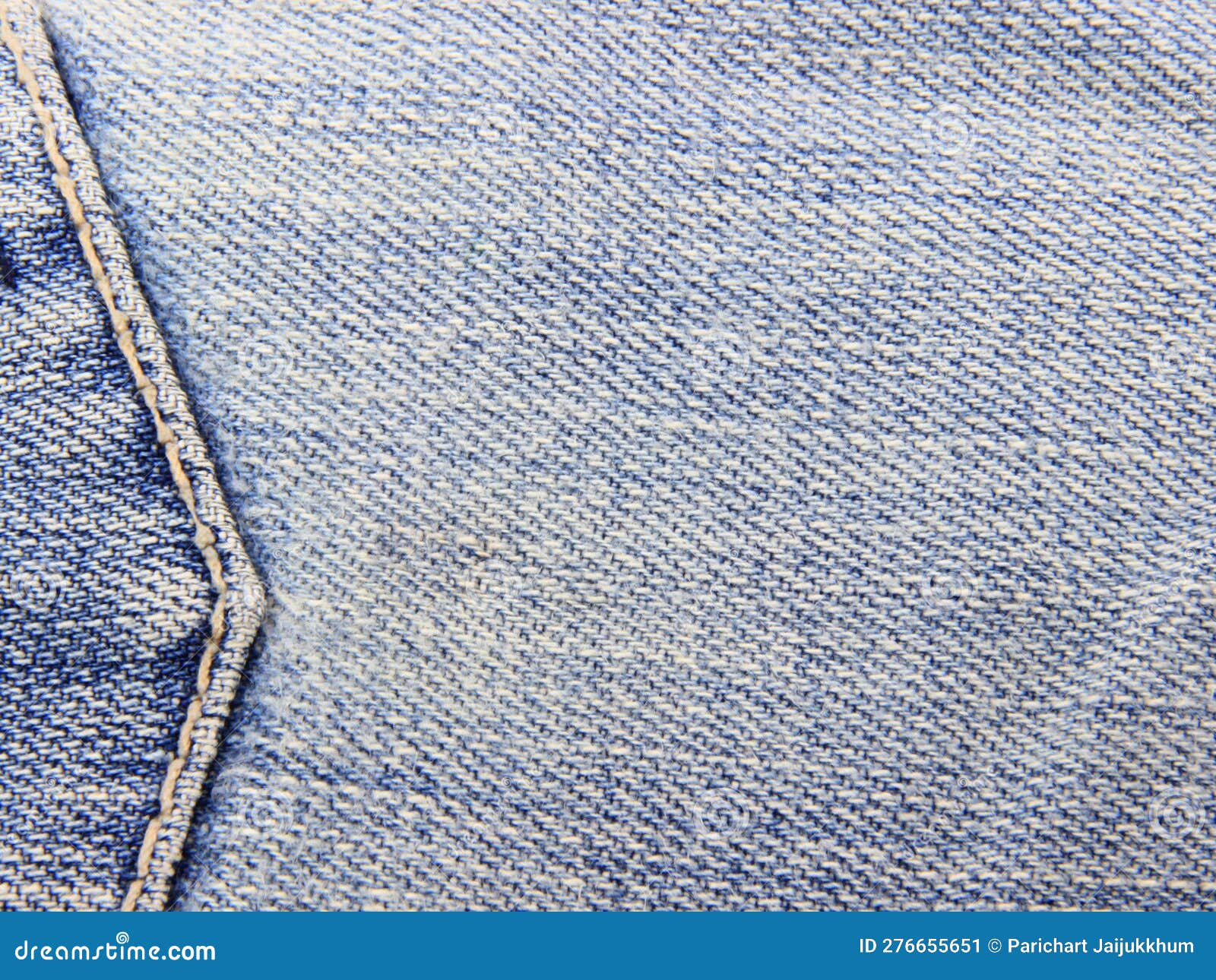 The Denim is Damaged with Blue Color, Old Condition Stock Image - Image ...