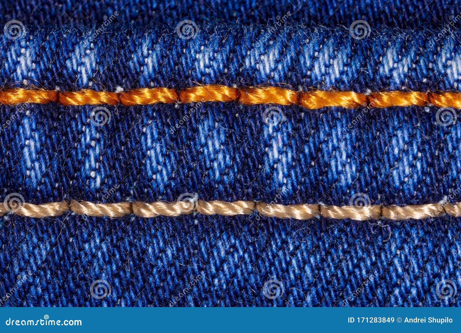 Denim Embroidery As Abstract Background Stock Image - Image of fashion ...