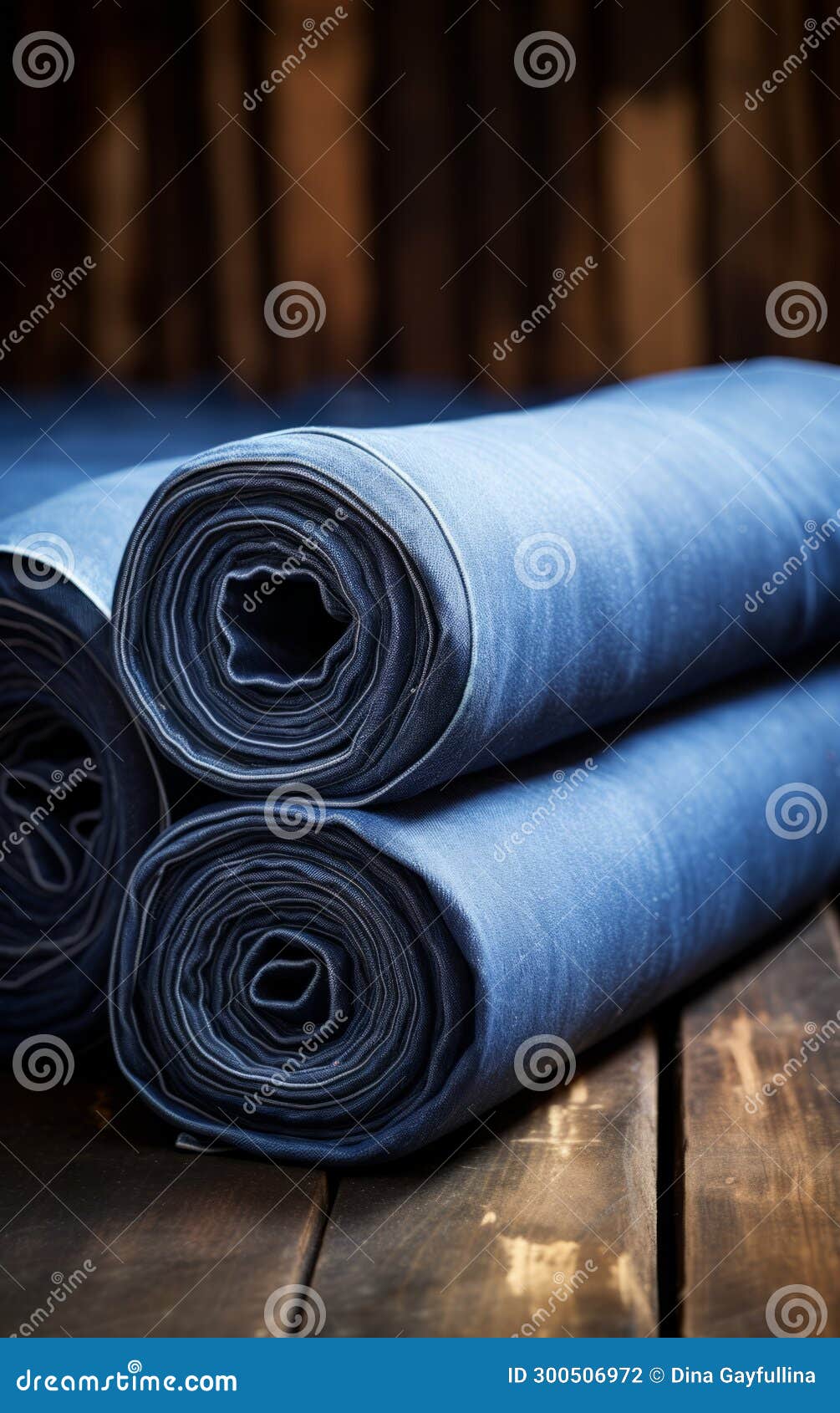 Denim Fabric Roll stock photo. Image of sewing, texture - 300506972
