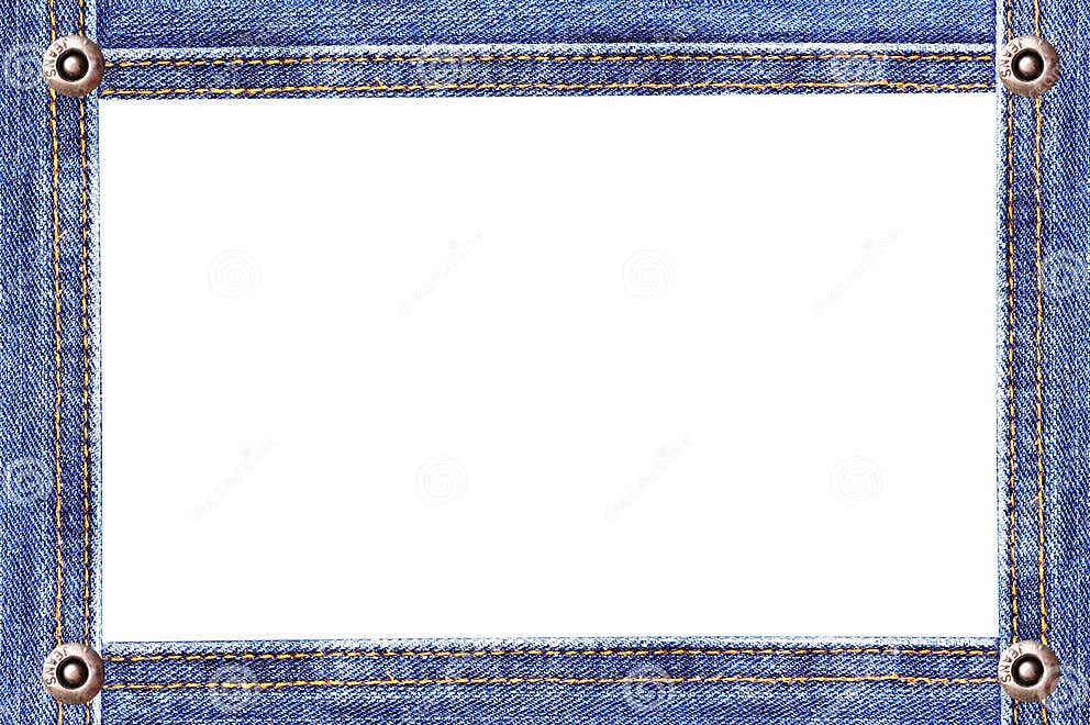 Denim frame stock image. Image of framing, border, isolated - 7281613