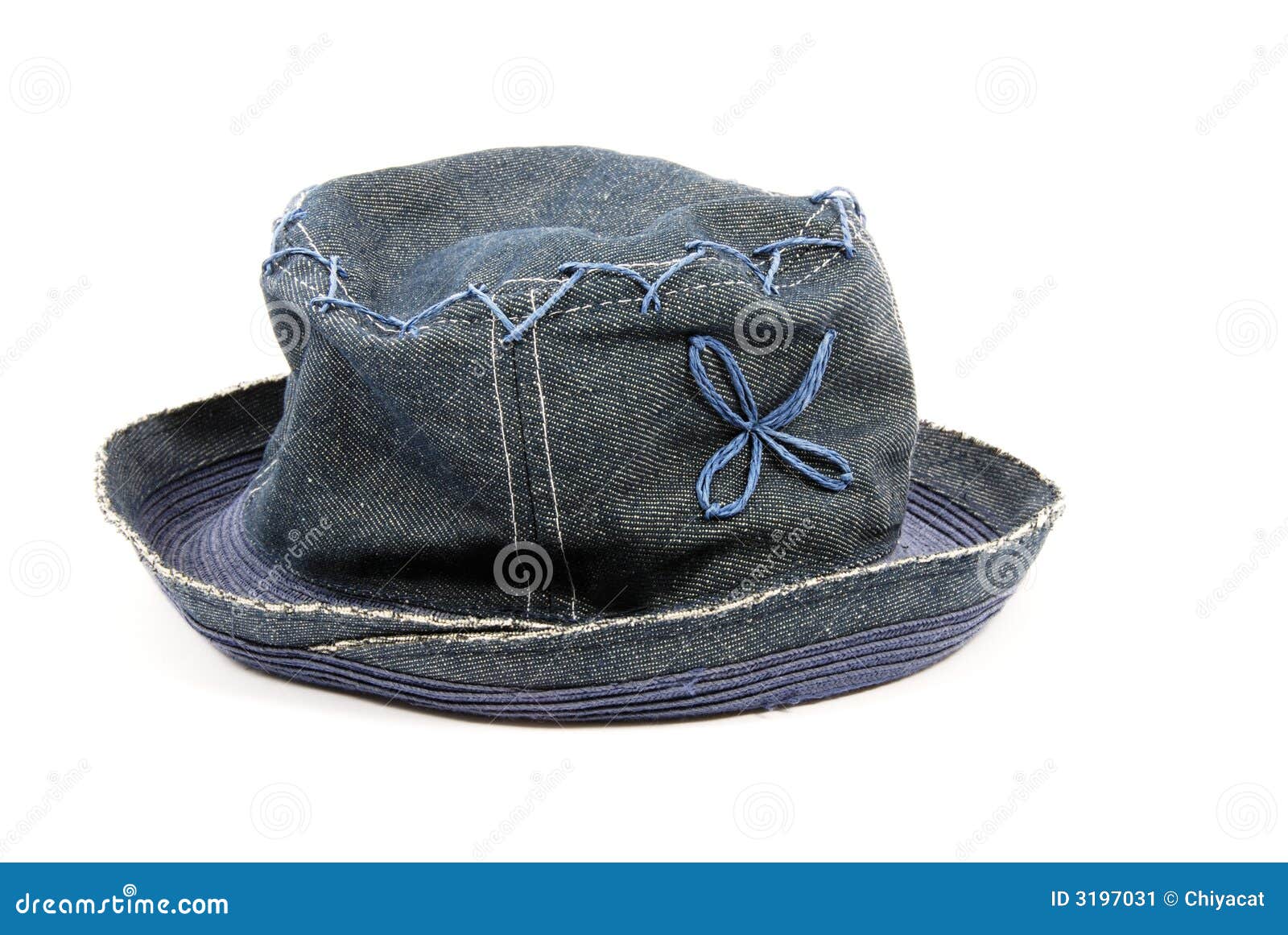 Denim Hat stock image. Image of casual, shadow, isolated - 3197031