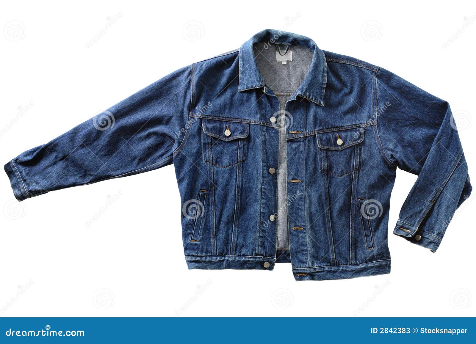 Denim Jacket stock image. Image of jeans, denim, isolated - 2842383