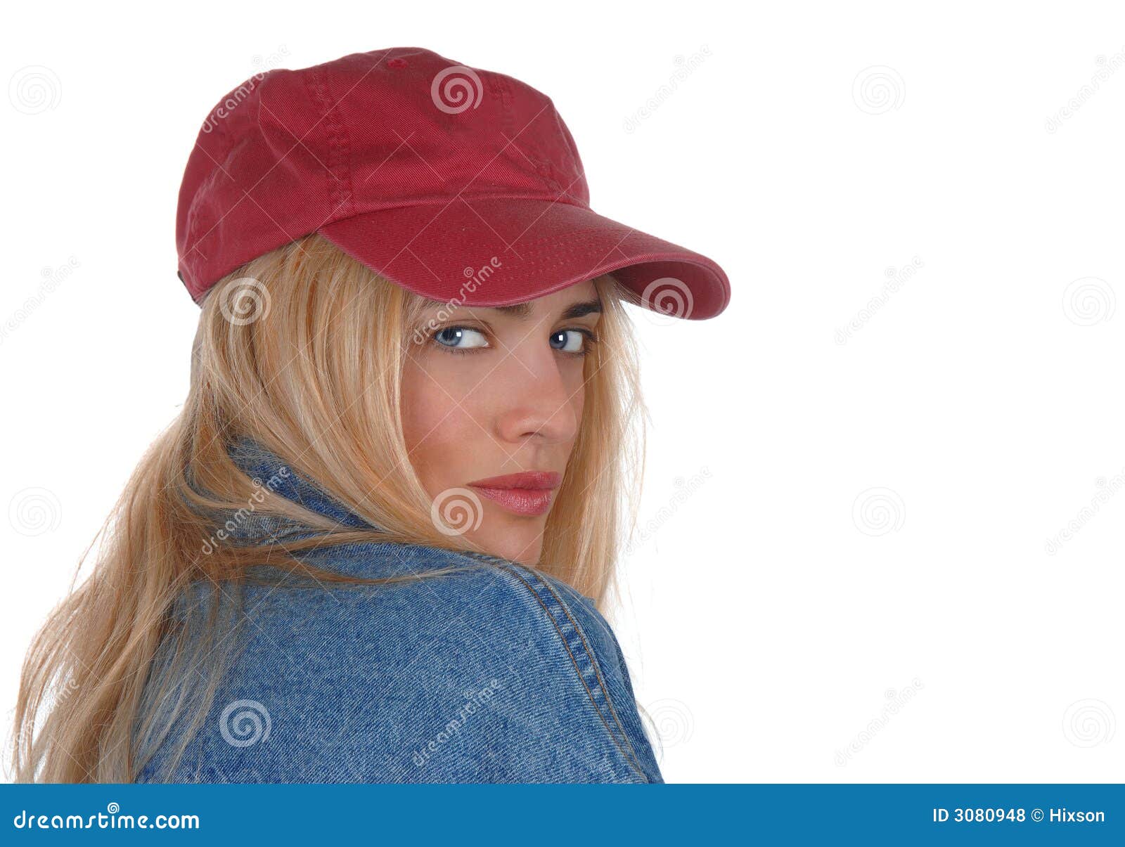 Denim Jacket and Cap stock photo. Image of girl, person - 3080948