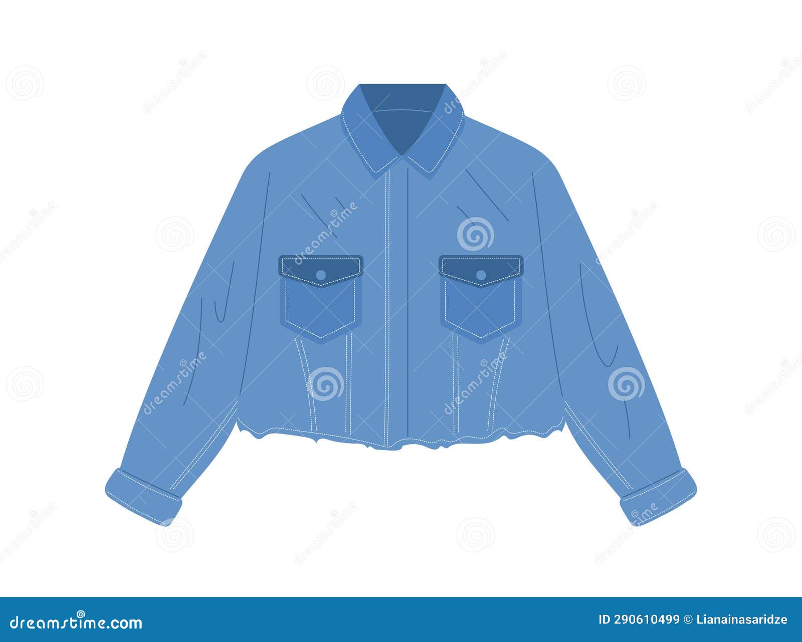 Denim Jacket Vector Concept Stock Vector - Illustration of grunge, blue ...