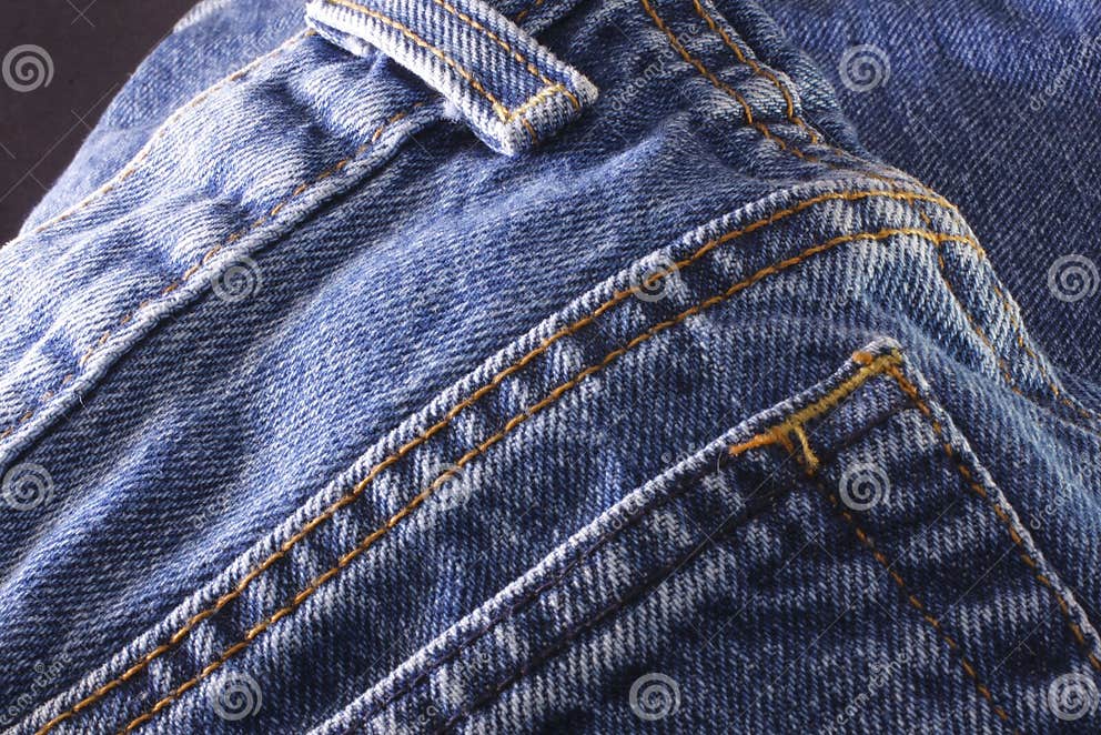 Denim Jeans Back Pocket stock image. Image of slacks, jean - 3538653