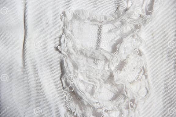 Denim Jeans Broken Fabric Texture Stock Photo - Image of cloth ...