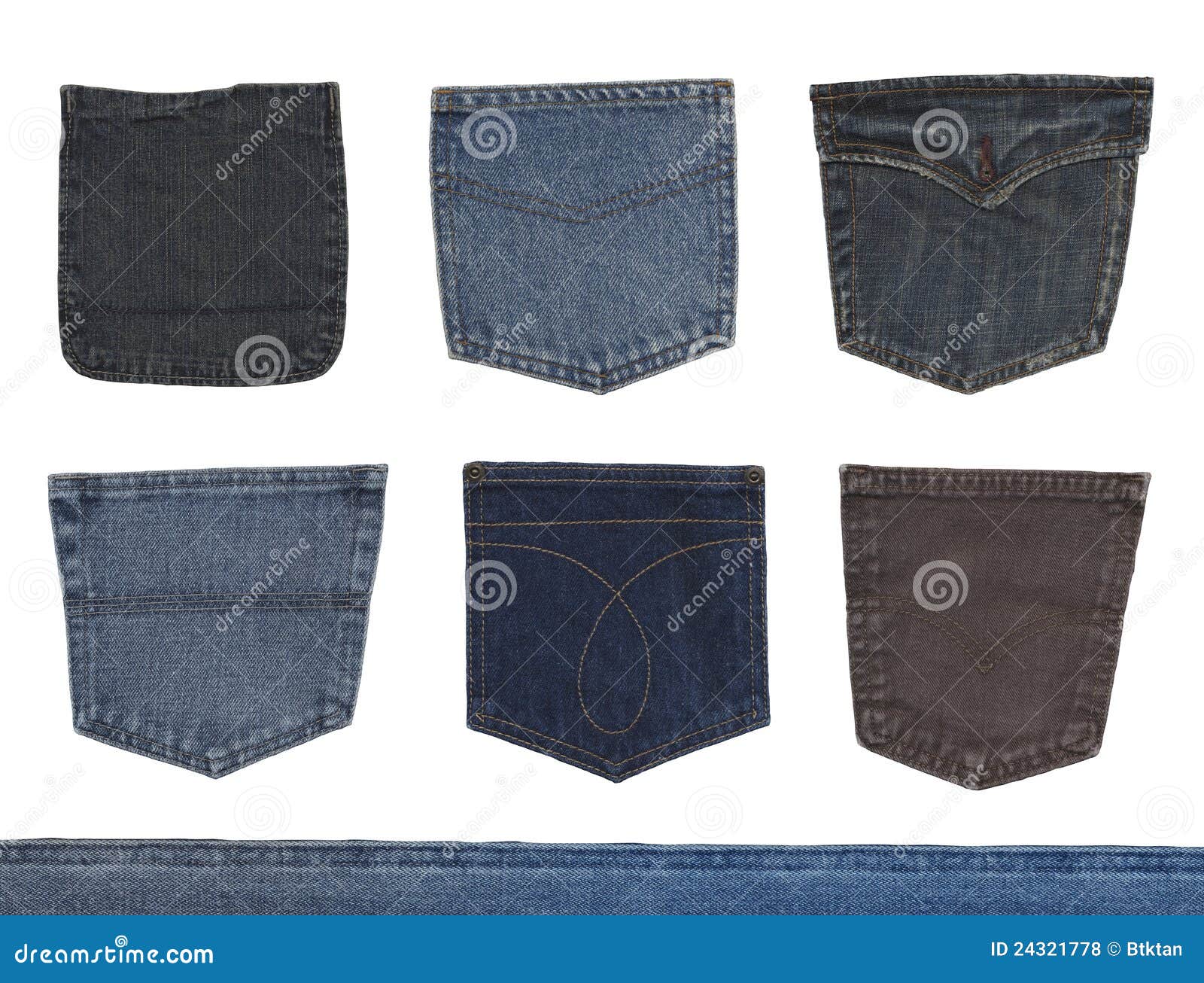 Denim Jeans Pocket stock photo. Image of denim, seam - 24321778