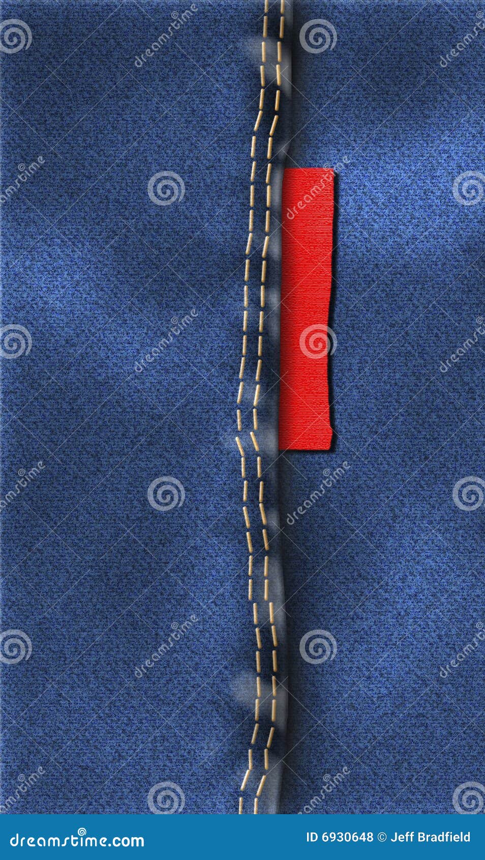 Denim Jeans Red Label stock illustration. Illustration of navy - 6930648