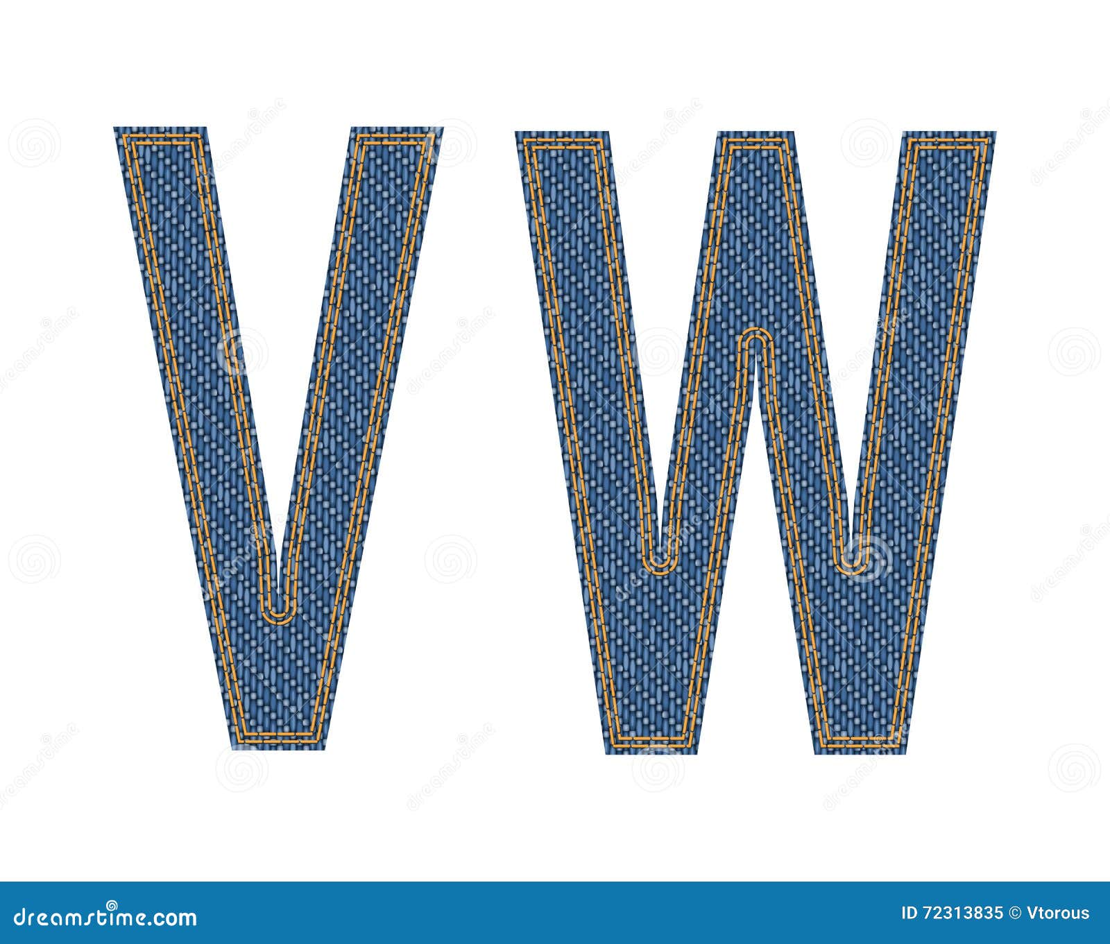 Denim letters stock vector. Illustration of shape, surface - 72313835