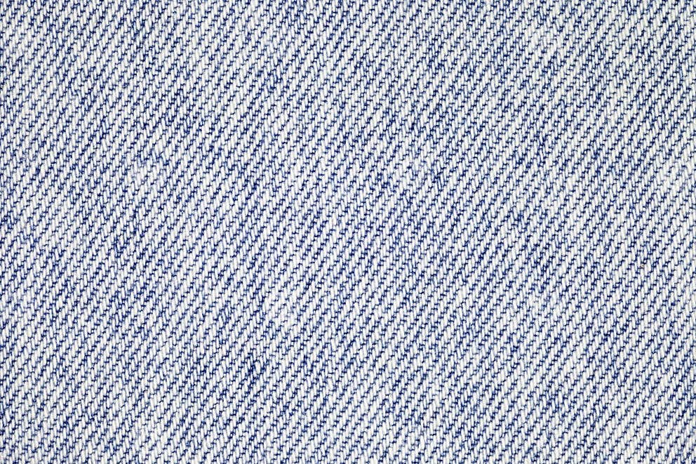Denim Light Blue Fabric Close-up Structure of Stitches Threads ...