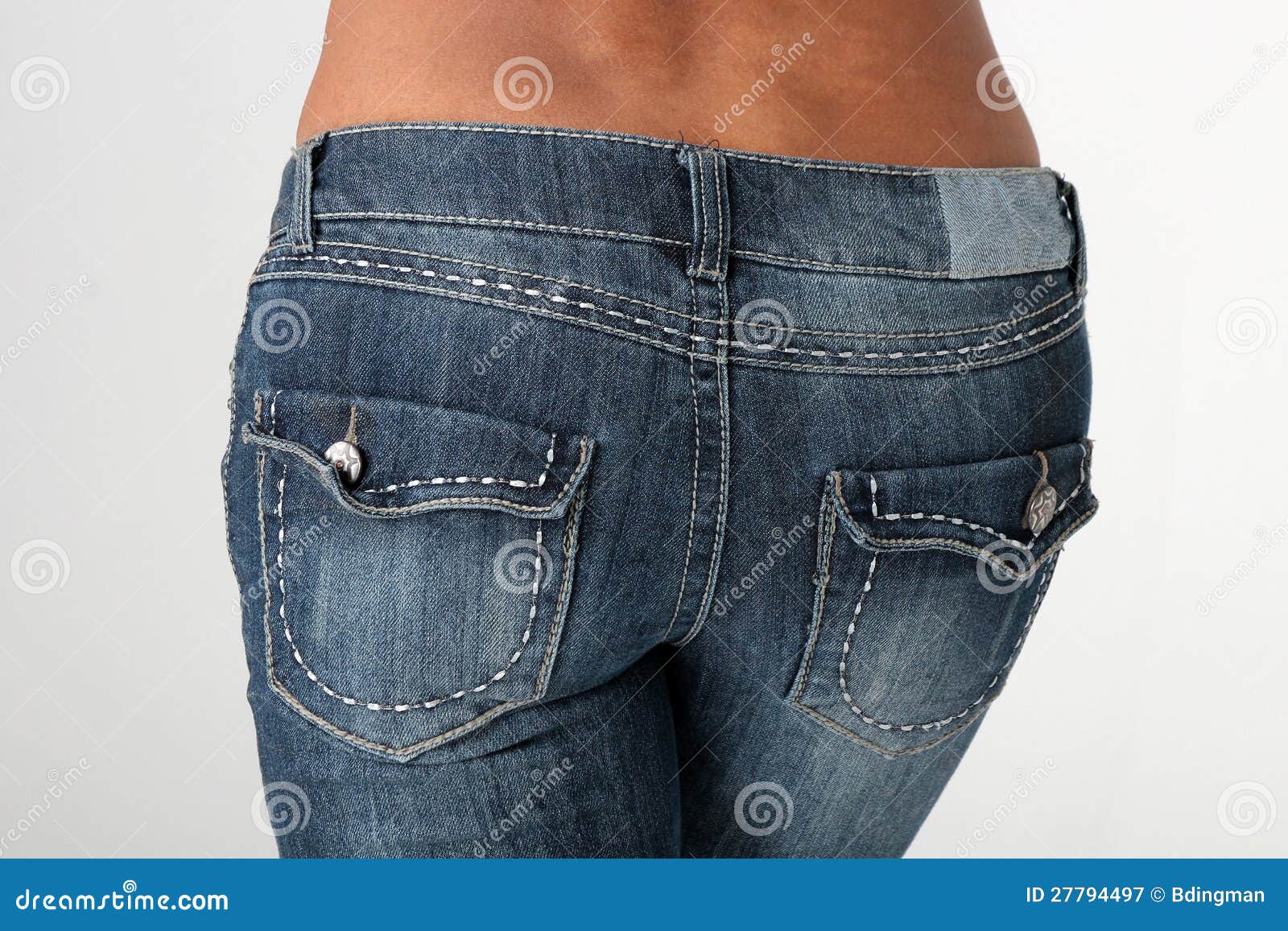 Denim Model stock image. Image of hair, back, artistic - 27794497