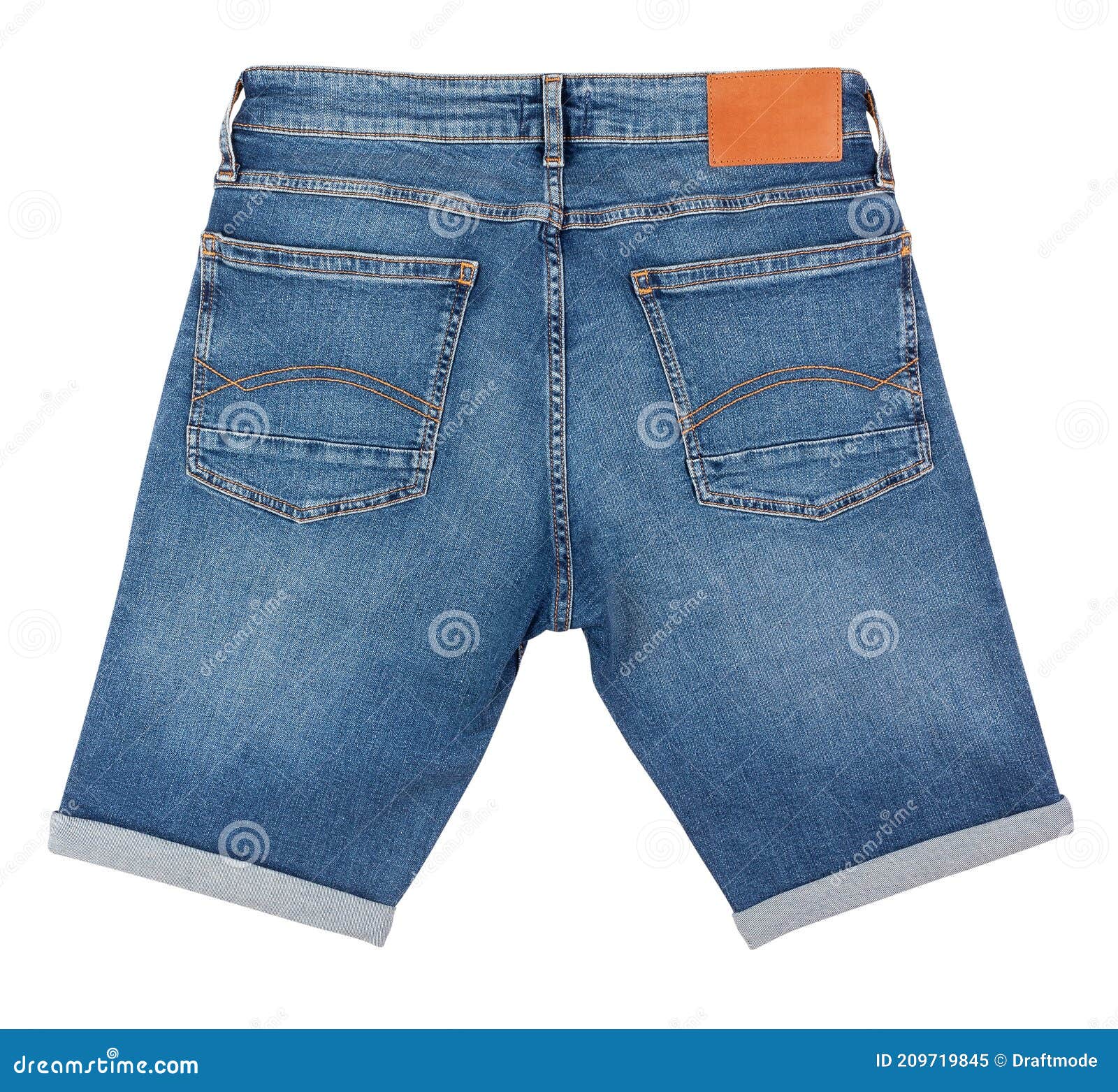 Denim shorts back stock image. Image of summer, path - 209719845