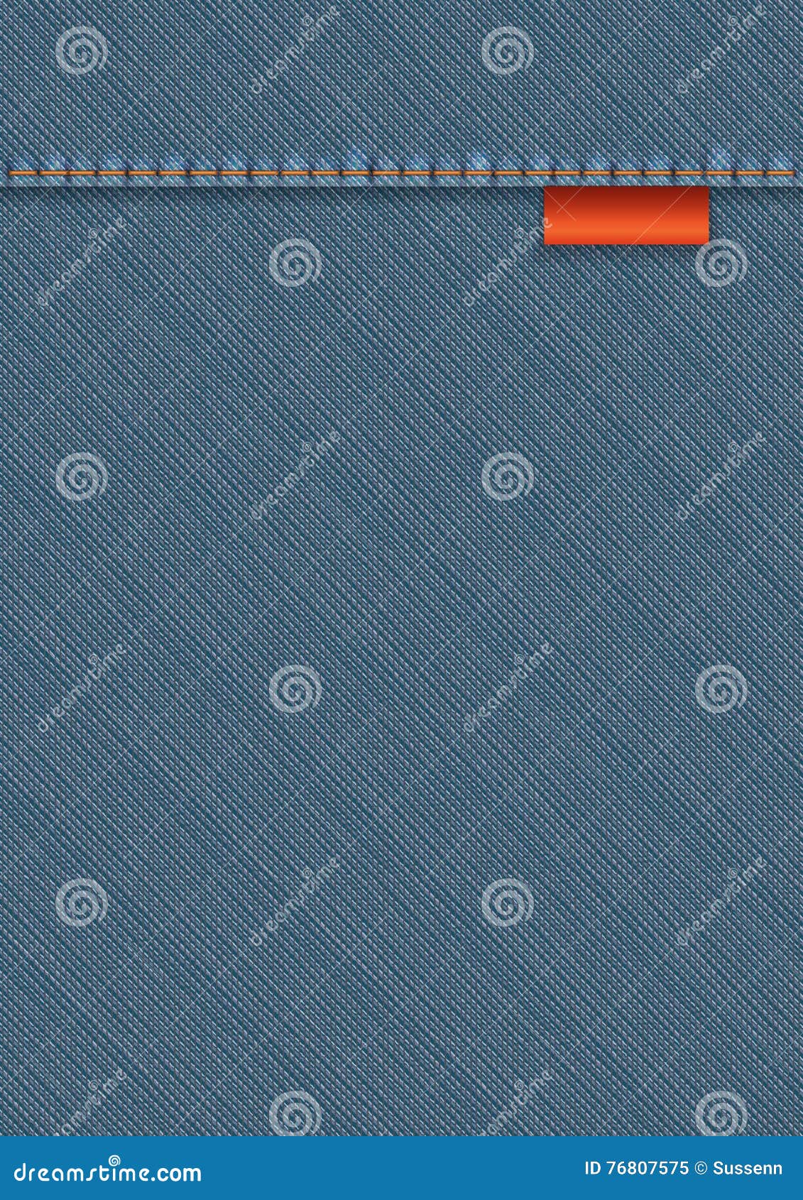 Denim Textile Template stock vector. Illustration of business - 76807575