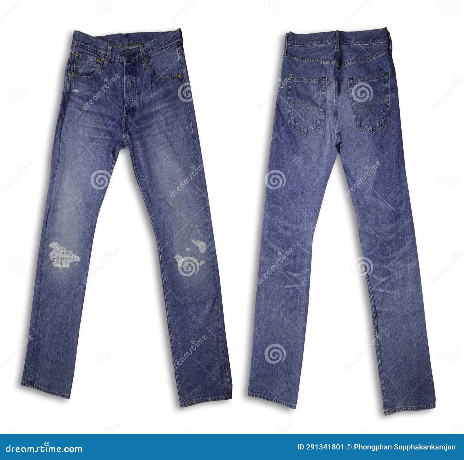 Denim Texture in Close Up View with Copy Space Isolate on White ...