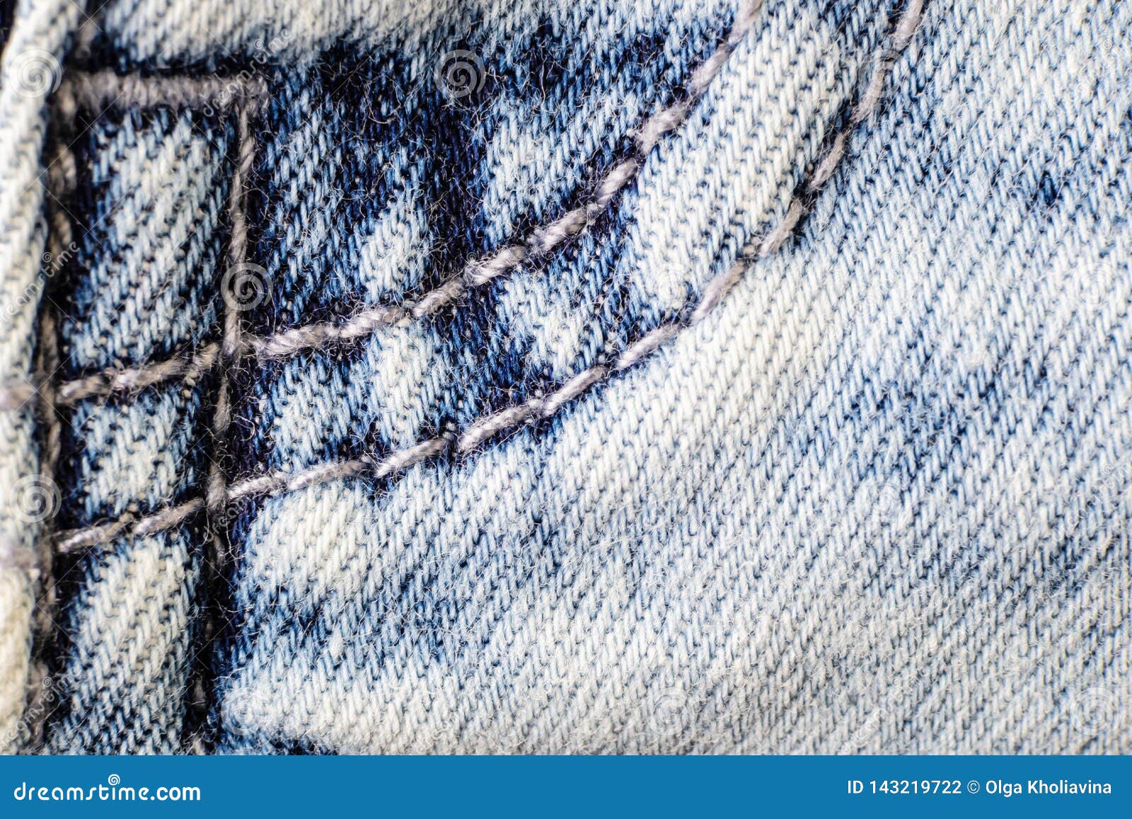 Denim Texture Closeup with Seams Stock Photo - Image of blank, cotton ...
