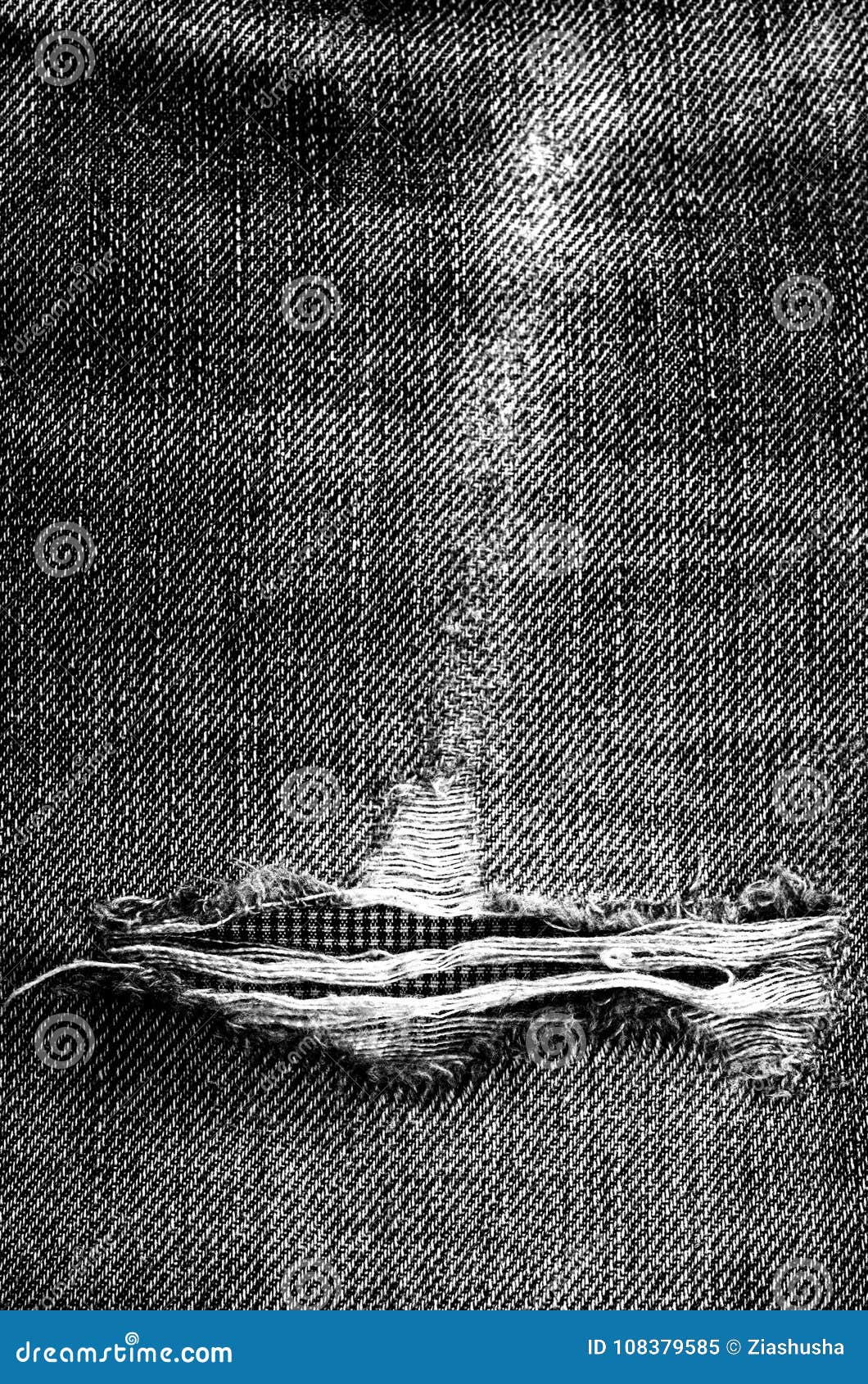 Denim Texture with the Effect of Aging Stock Image - Image of close ...