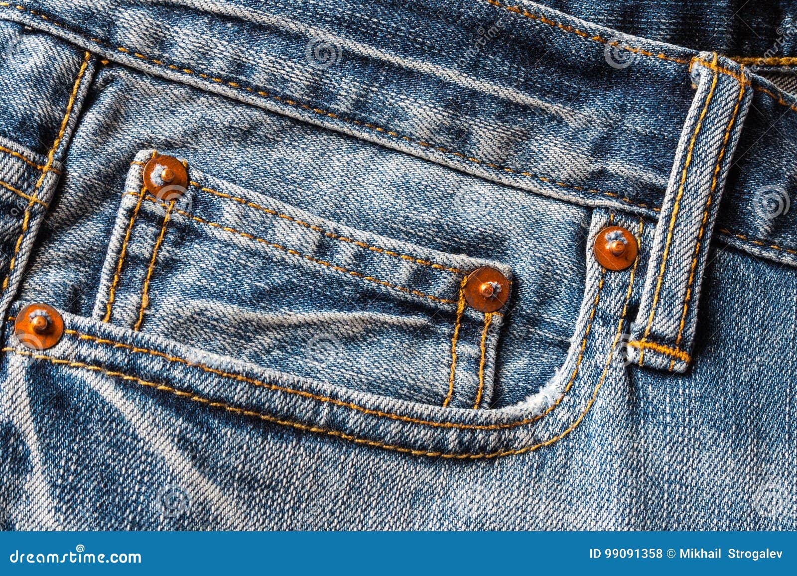 Denim Texture, Jeans Pocket for Background Stock Photo - Image of ...