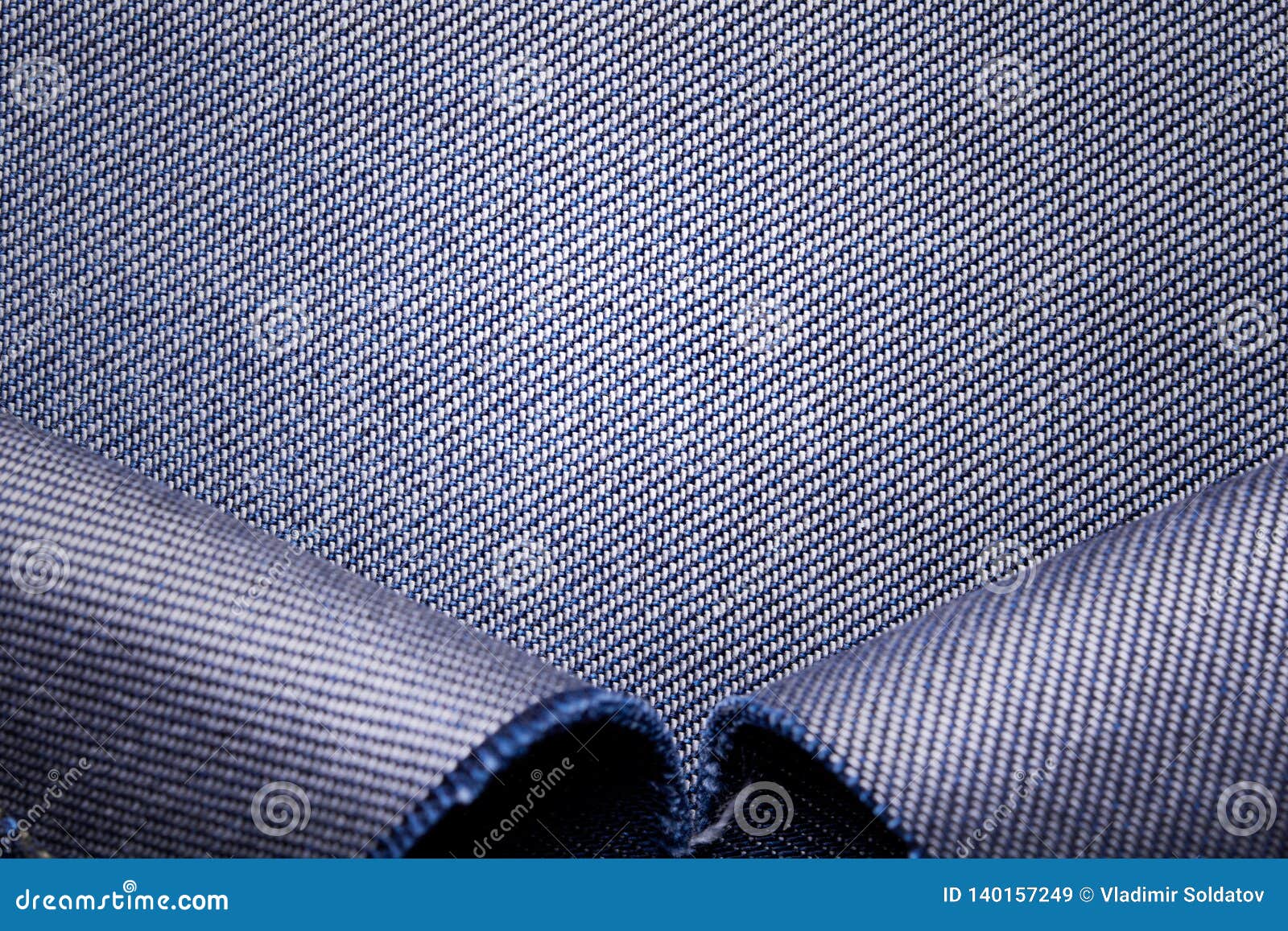 Denim Texture with Rip and Place for Text Stock Image - Image of fabric ...