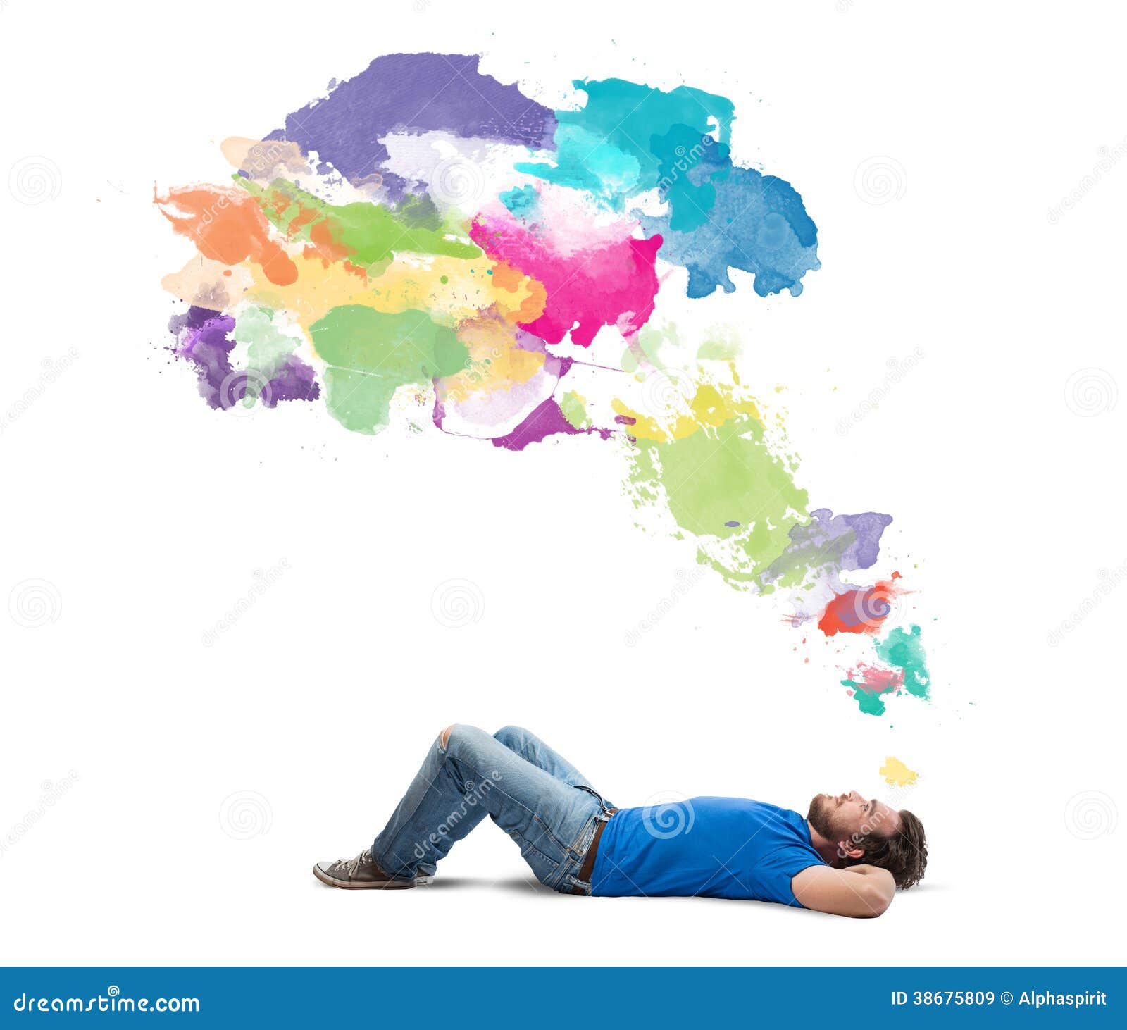 Denk creatief stock afbeelding. Image of creëer, kleur - 38675809