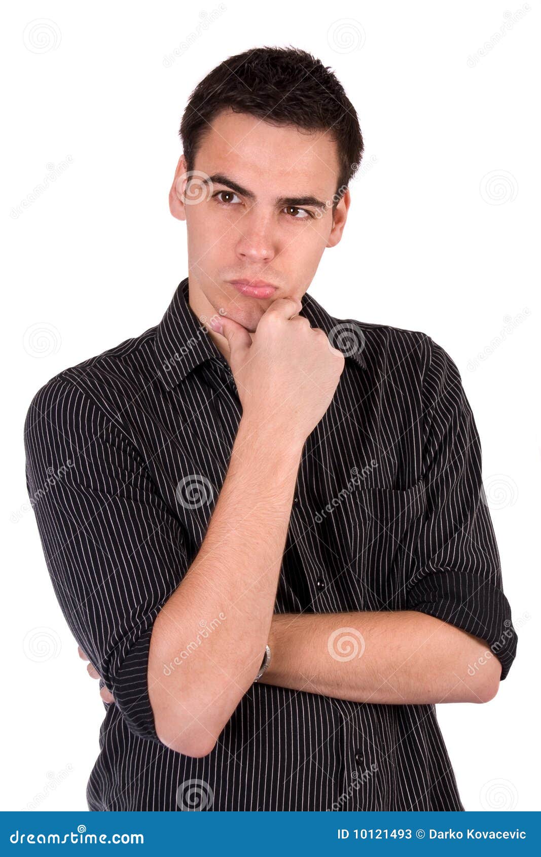 Denken Des Jungen Mannes Bild. Bild: 10121493
