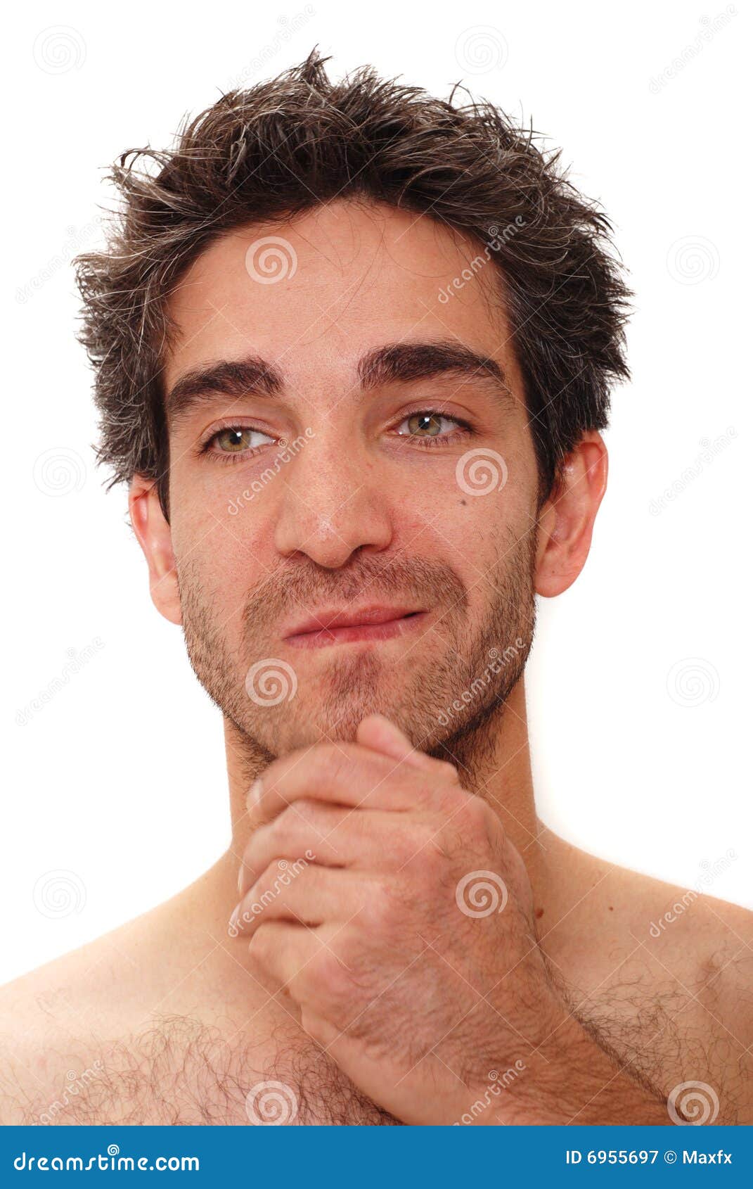 Denkende mens stock afbeelding. Image of achtergrond, gedachte - 6955697